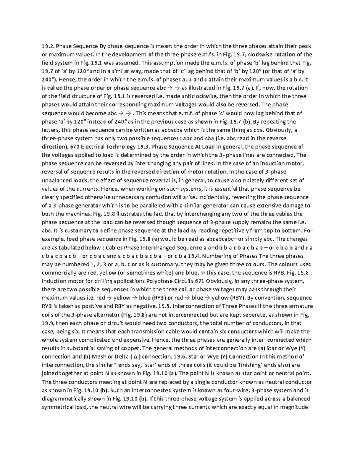 10 - afawsf - Phase Sequence By phase sequence is meant the order in ...