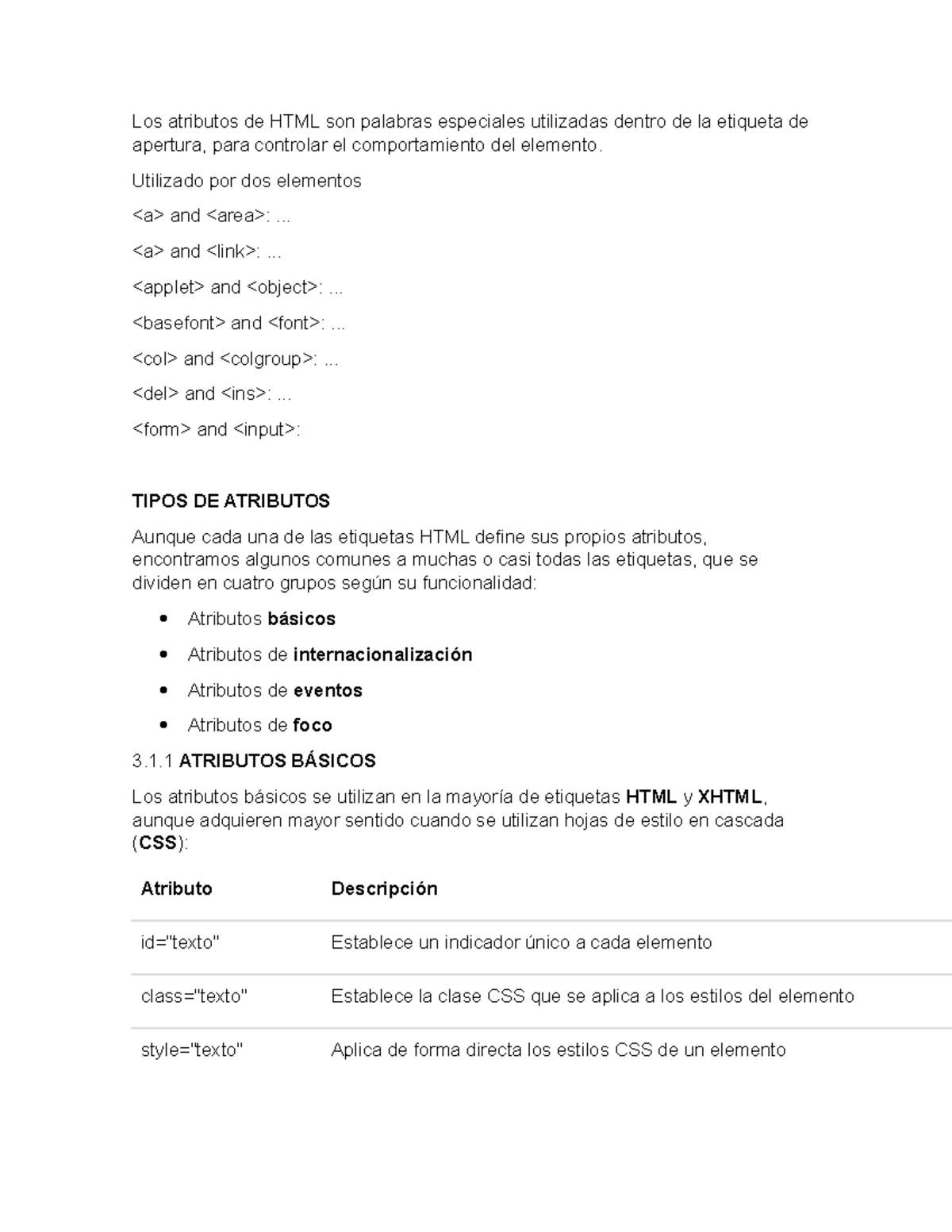 Atributos mas utilizados en html - Los atributos de HTML son palabras ...