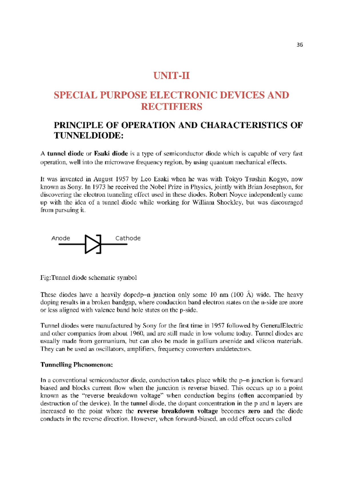Special Purpose Electronic Devices AND Rectifiers - Electronic Devices ...