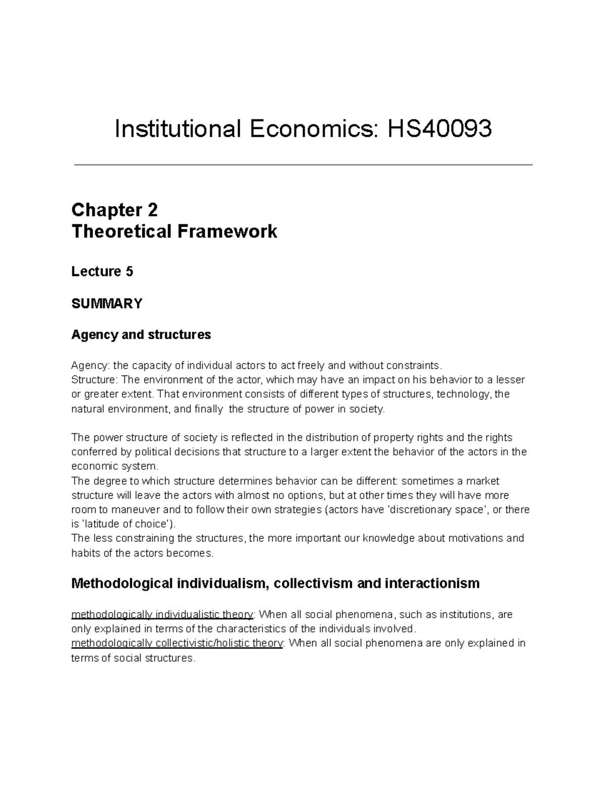 L5 Theoretical Framework - Institutional Economics - IIT Kharagpur ...
