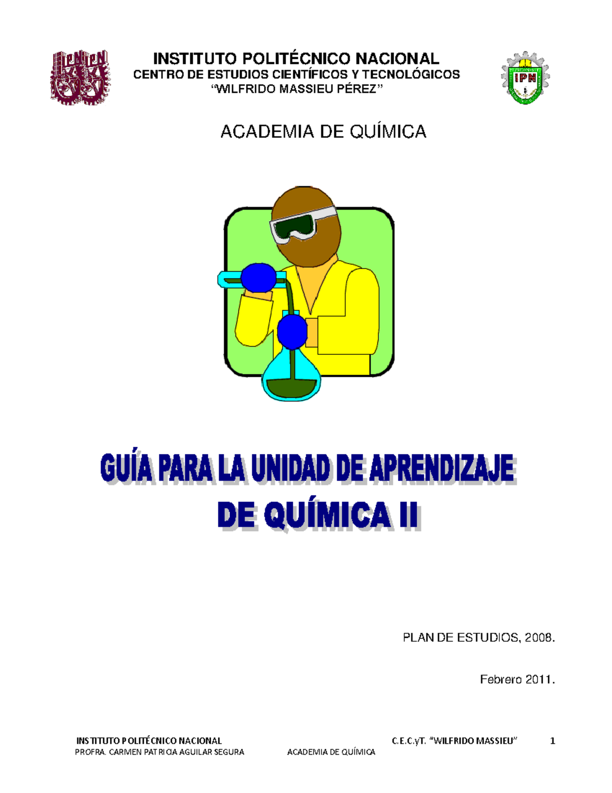GUIA DE Aprendizaje Quimica II - INSTITUTO POLITÉCNICO NACIONAL C.E.C ...