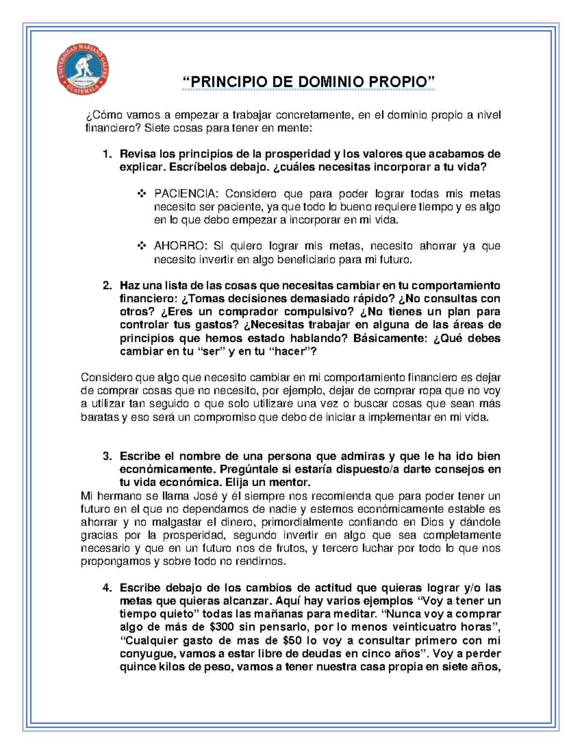 Principio de dominio propio 2 - “PRINCIPIO DE DOMINIO PROPIO” ¿Cómo ...