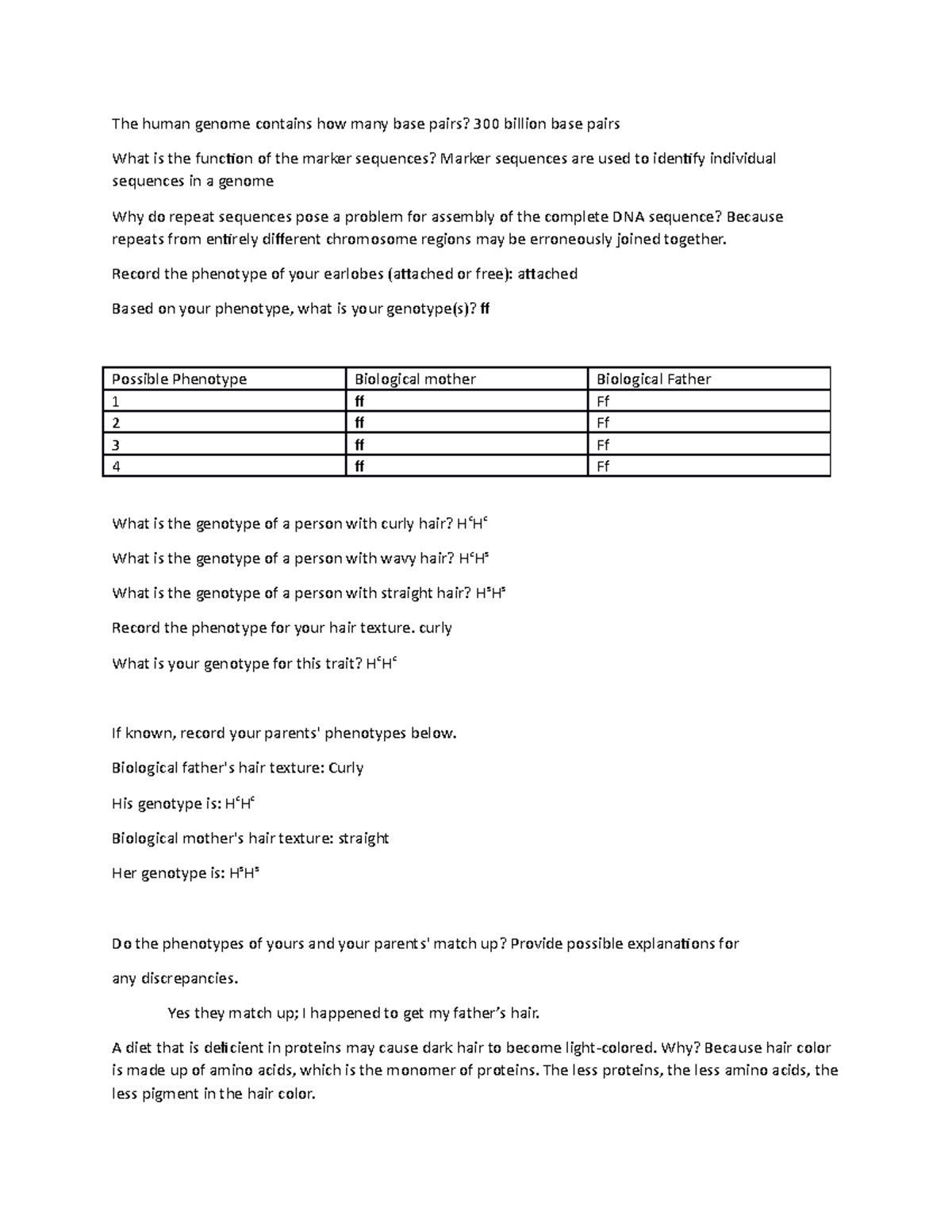 Human genetics lab - The human genome contains how many base pairs? 300 ...