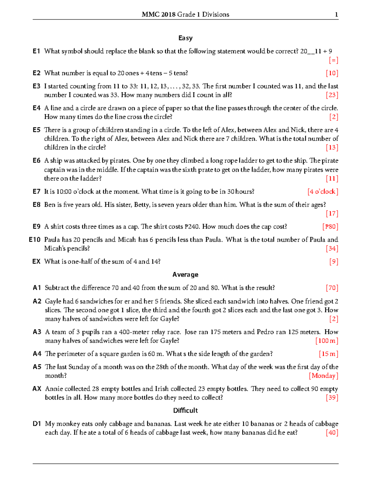 Mathematics long examination - Studocu