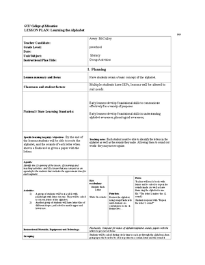 Lesson Plan S&L-425 - LESSON PLAN TEMPLATE Section 1: Lesson ...