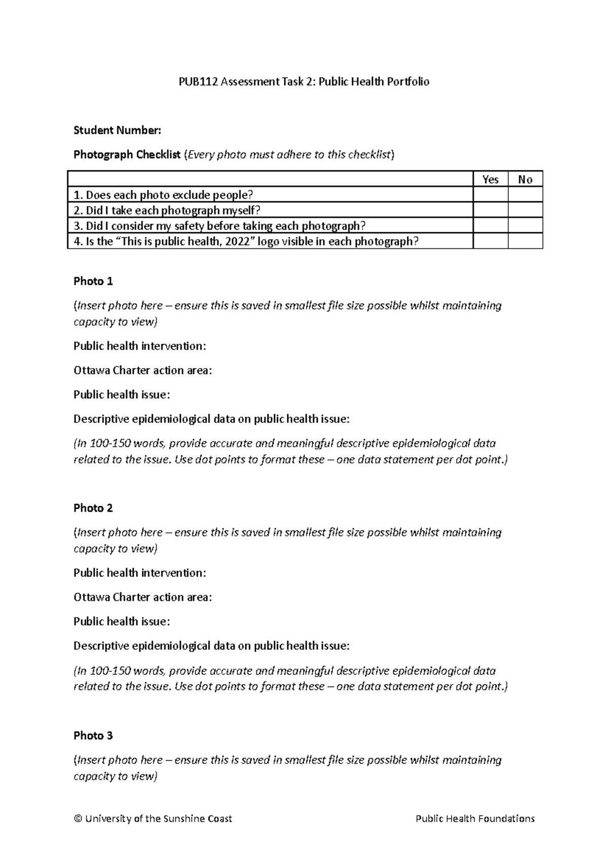 PUB112 Assessment Task 2 Template - PUB112 Assessment Task 2: Public ...