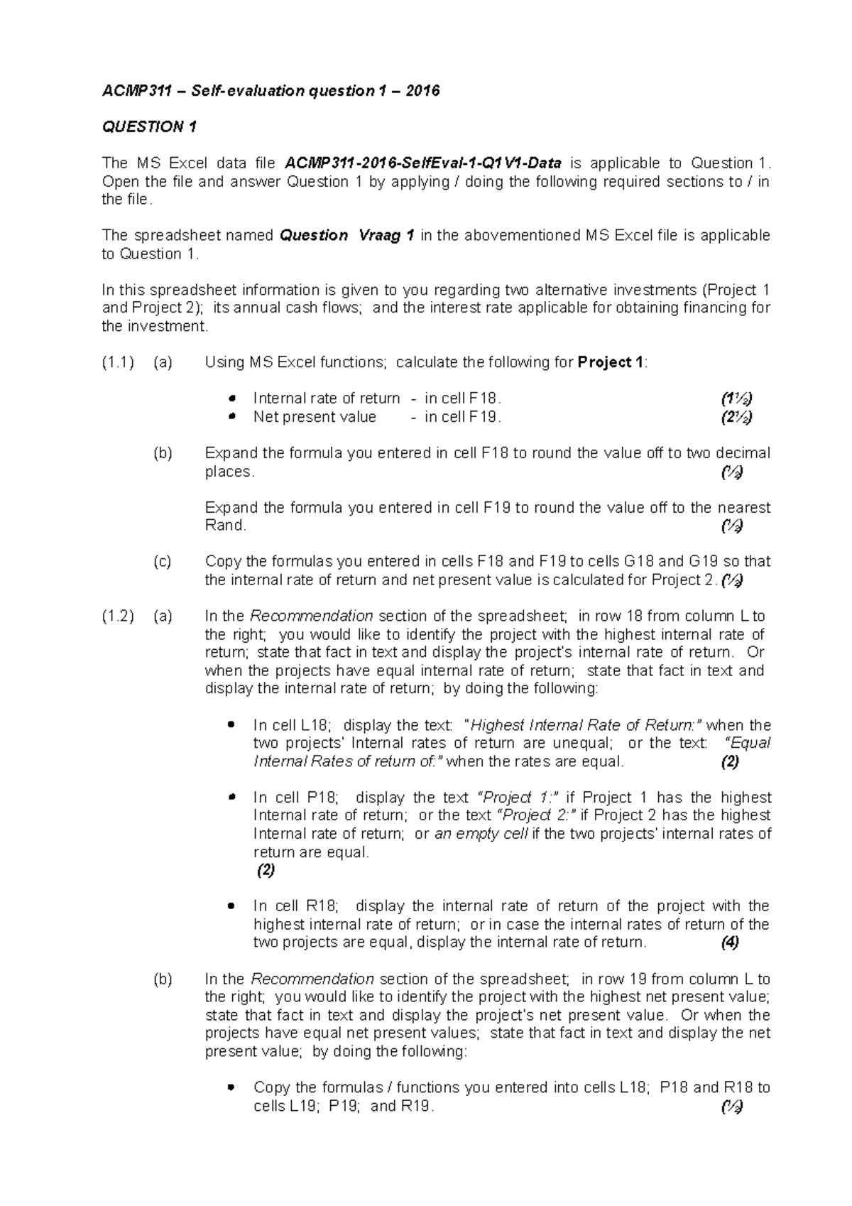 ACMP311Labtutorials ACMP311 Self evaluation Question 1 2016 acmp311labtutorials-acmp311-self-evaluation-question-1-2016