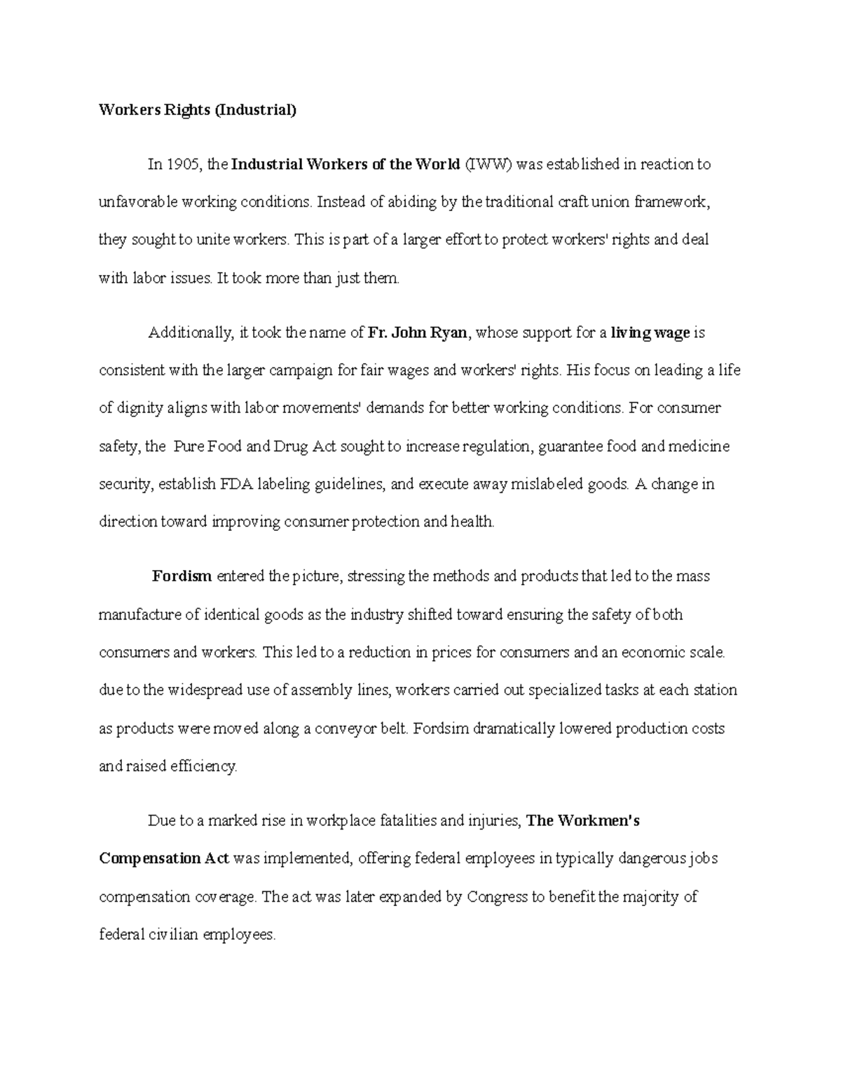 Hexagonal Thinking Activity - Workers Rights (Industrial) In 1905, the ...