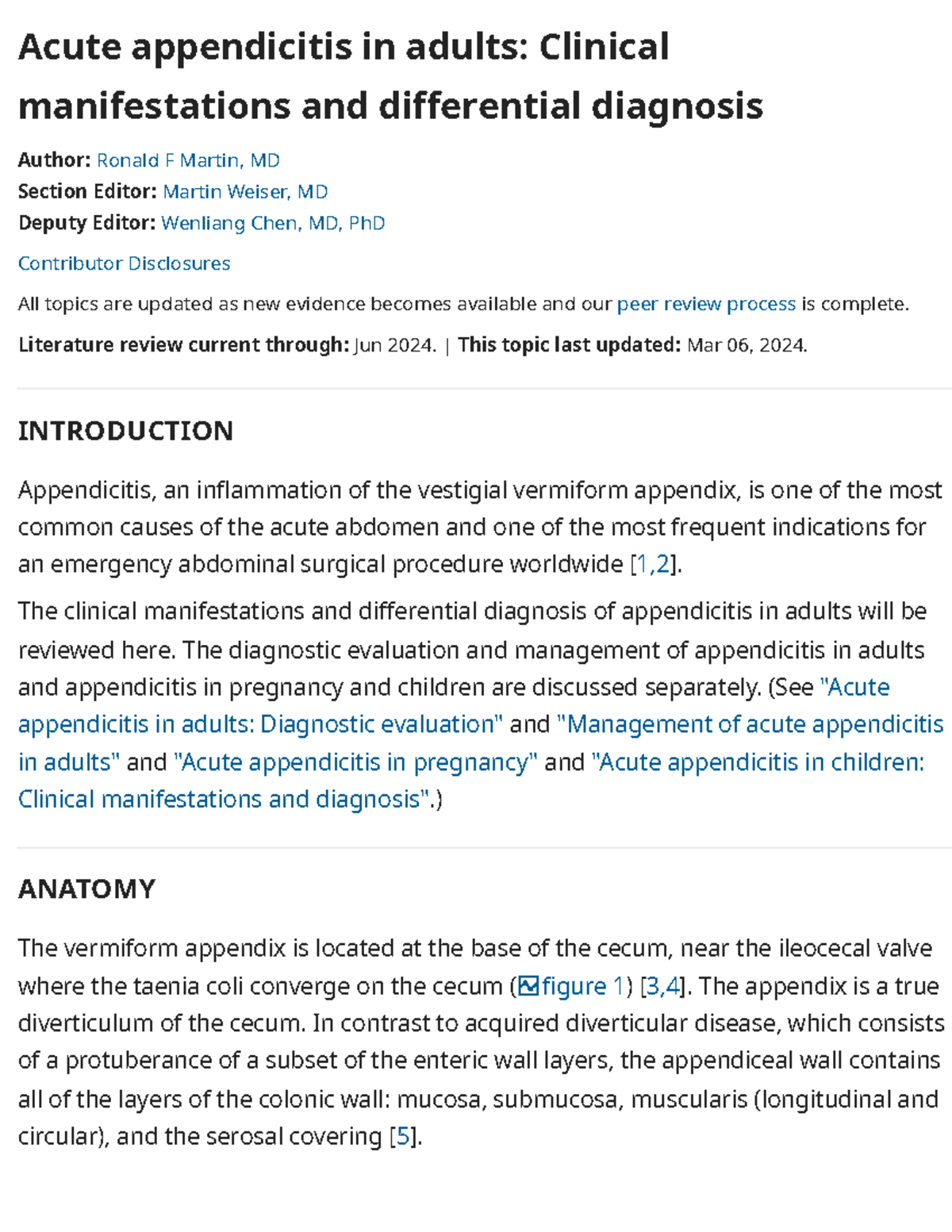 Apendicitis - Acute appendicitis in adults: Clinical manifestations and ...
