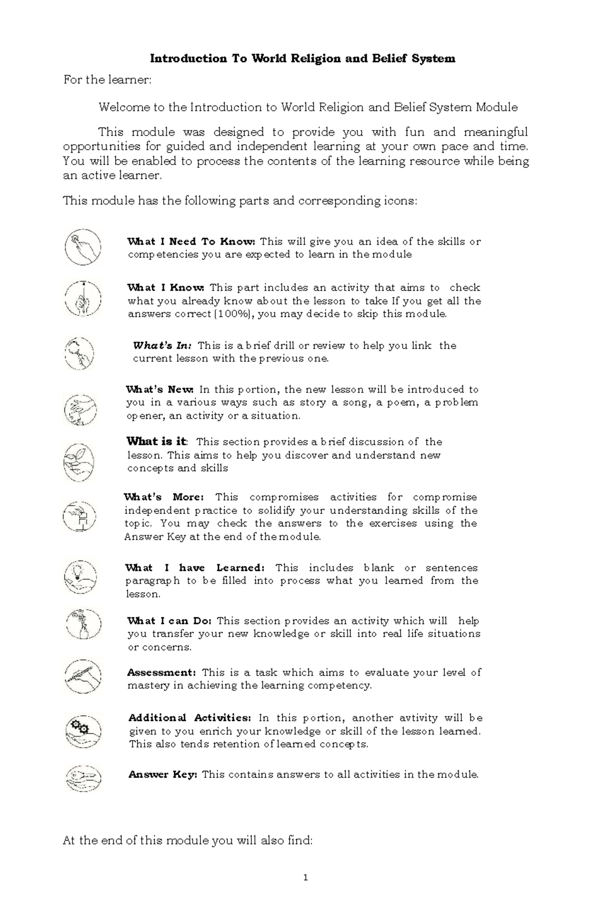 WEEK 4 Module Intro TO World Religion AND Belief System Mdcratio ...