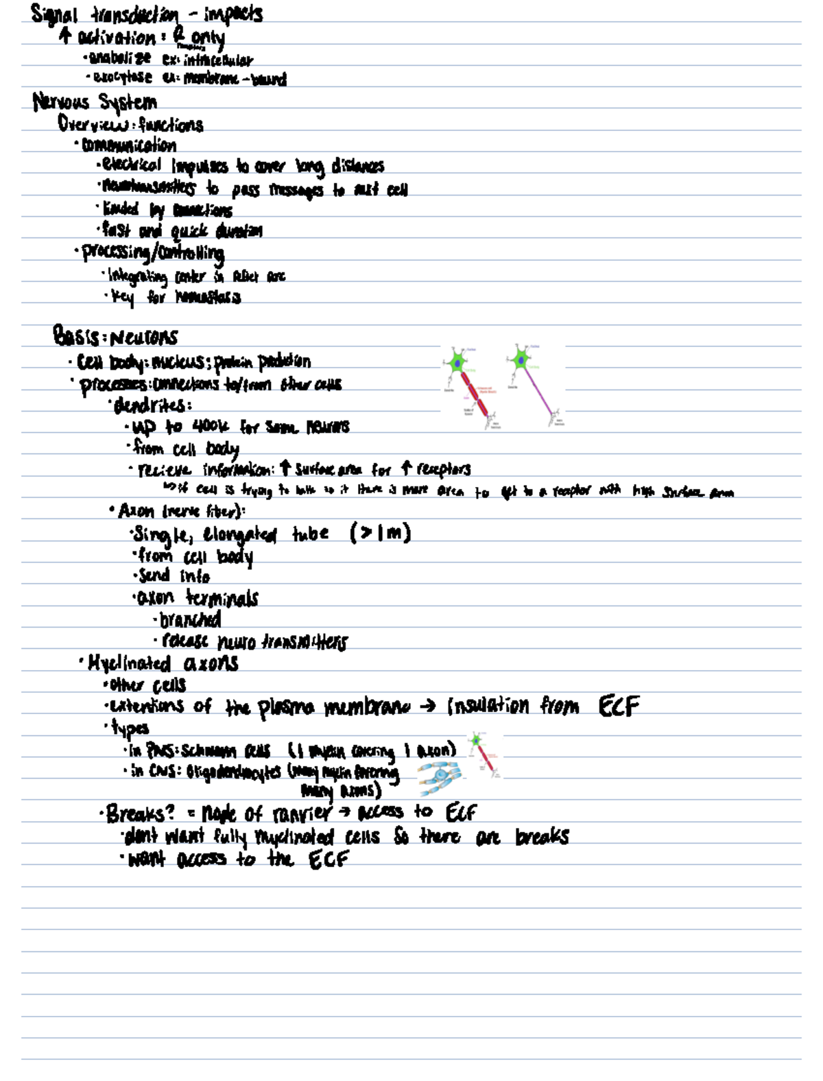 Lecture notes 9-15 - Cynthia Bronson - Signal transduction impacts ...