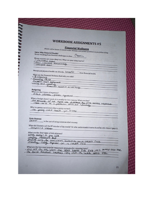 Health 1000 workb - HLTH 1000 - Studocu