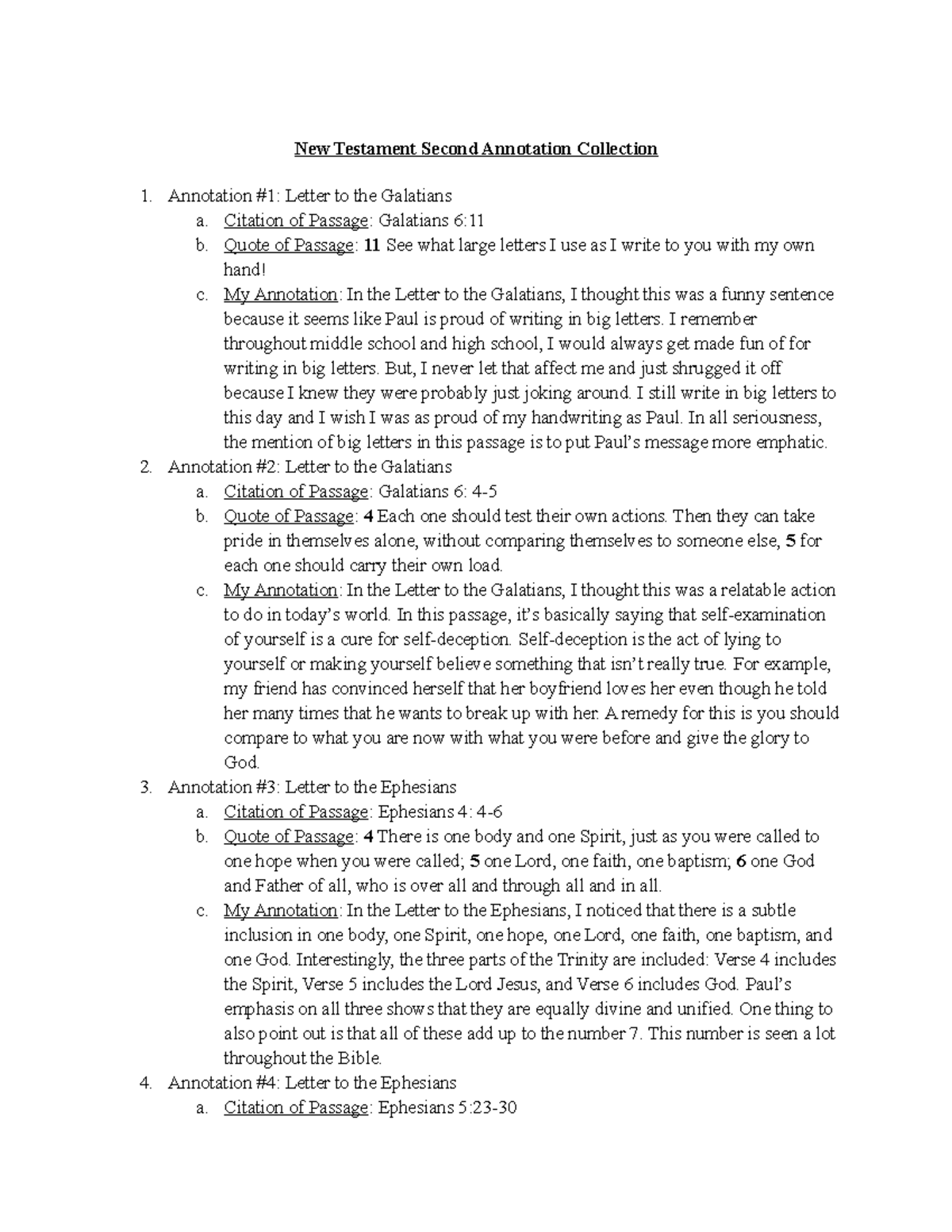 NT Second Annotation Notes - New Testament Second Annotation Collection ...