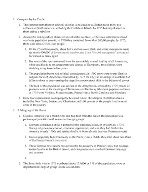 Apush Chapter 2 Guided Reading - CHAPTER 2 The Planting of English ...