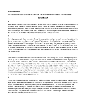 Reading-15 - Reading Exercises - READING PASSAGE 1 You should spend ...