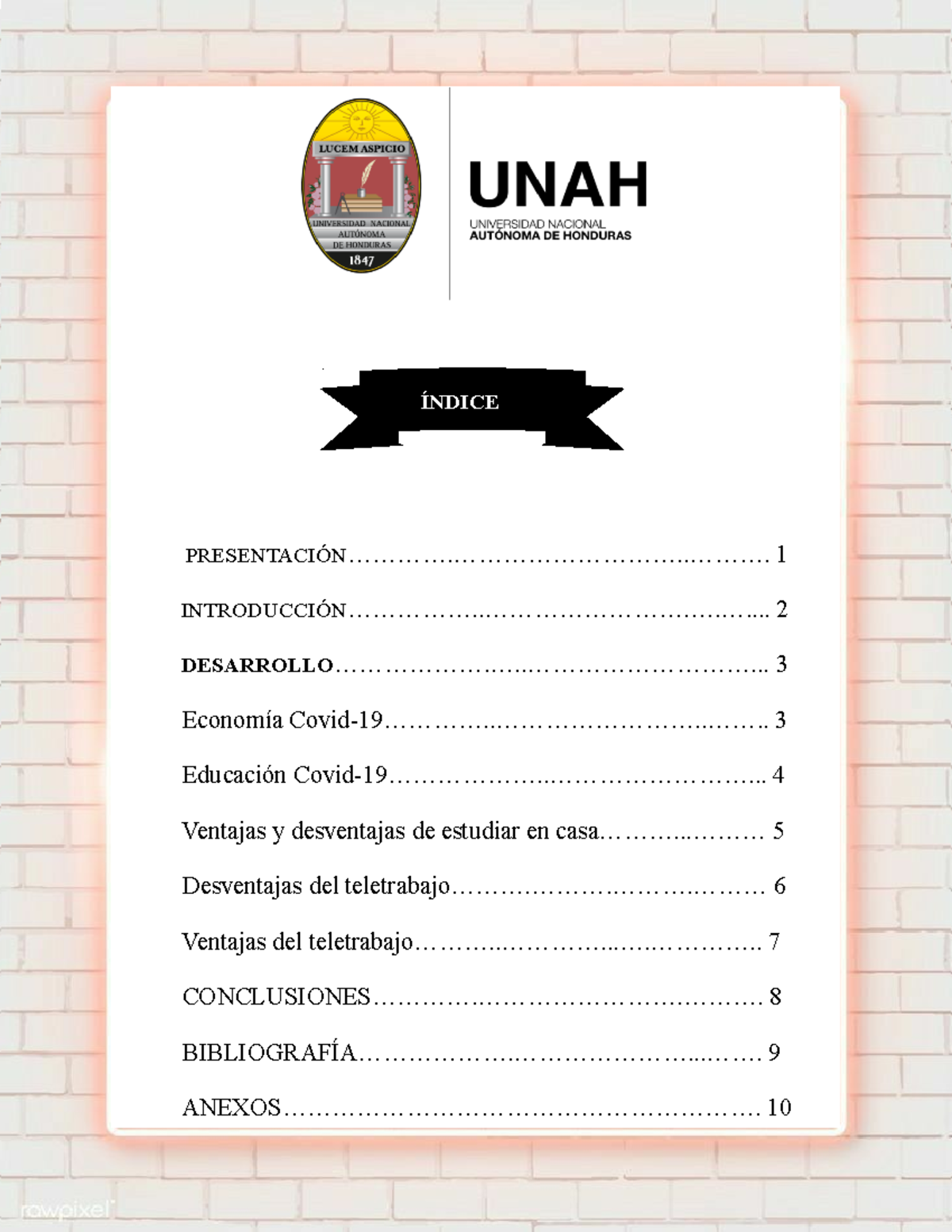 Actividad 9 - ÍNDICE PRESENTACIÓN.................................................... - Studocu