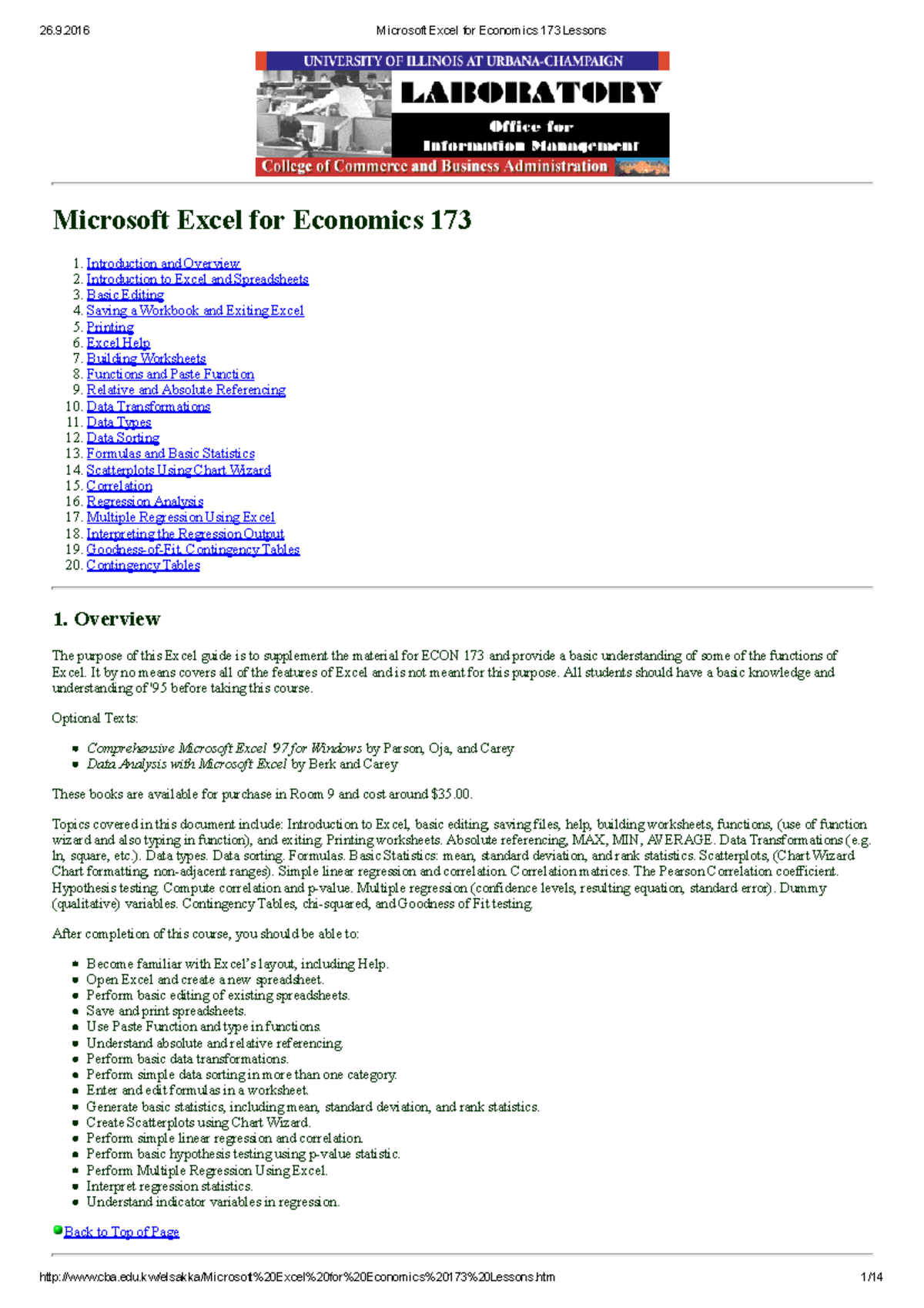Microsoft Excel for Economics - Microsoft Excel for Economics 1 ...