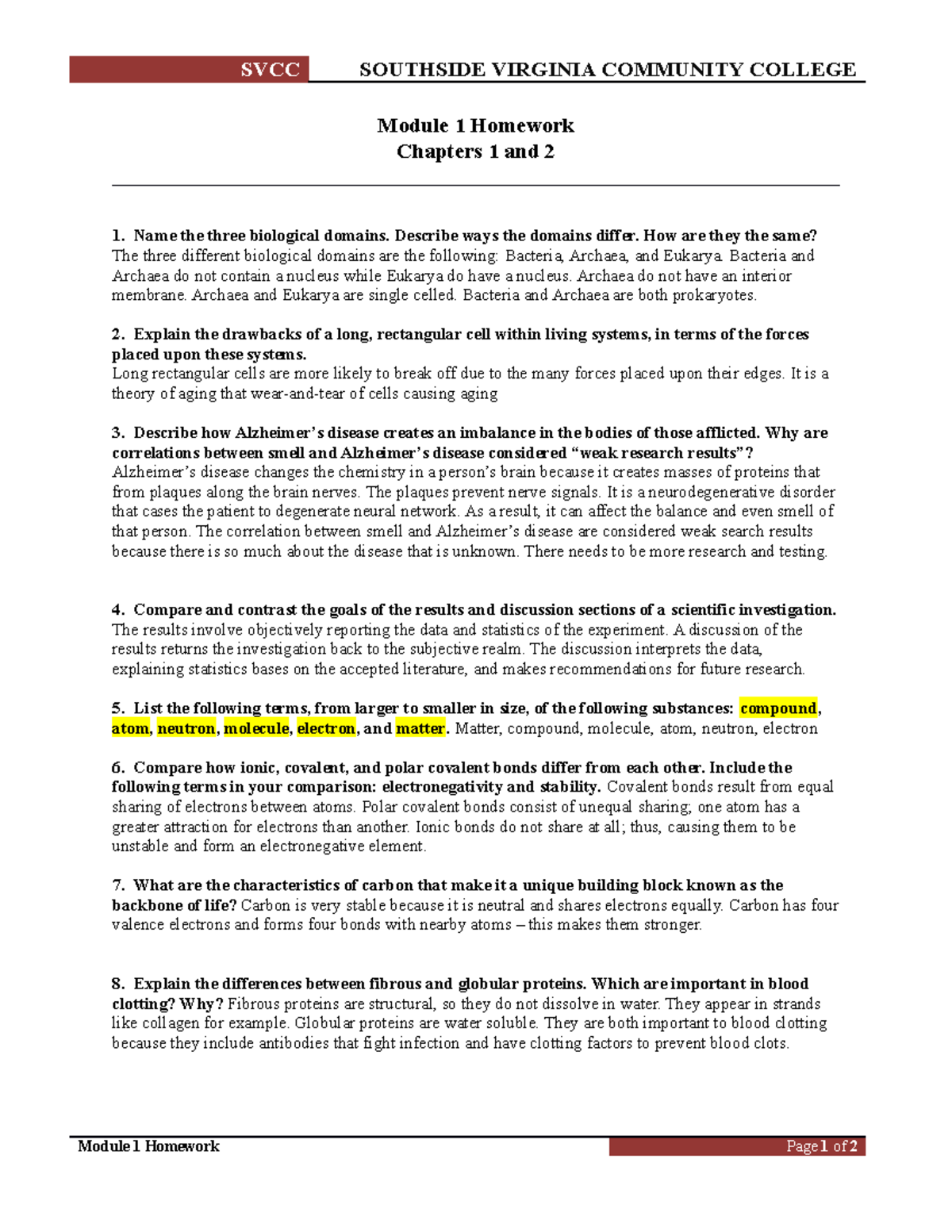 Module 1 Homework - .................. - SVCC SOUTHSIDE VIRGINIA ...