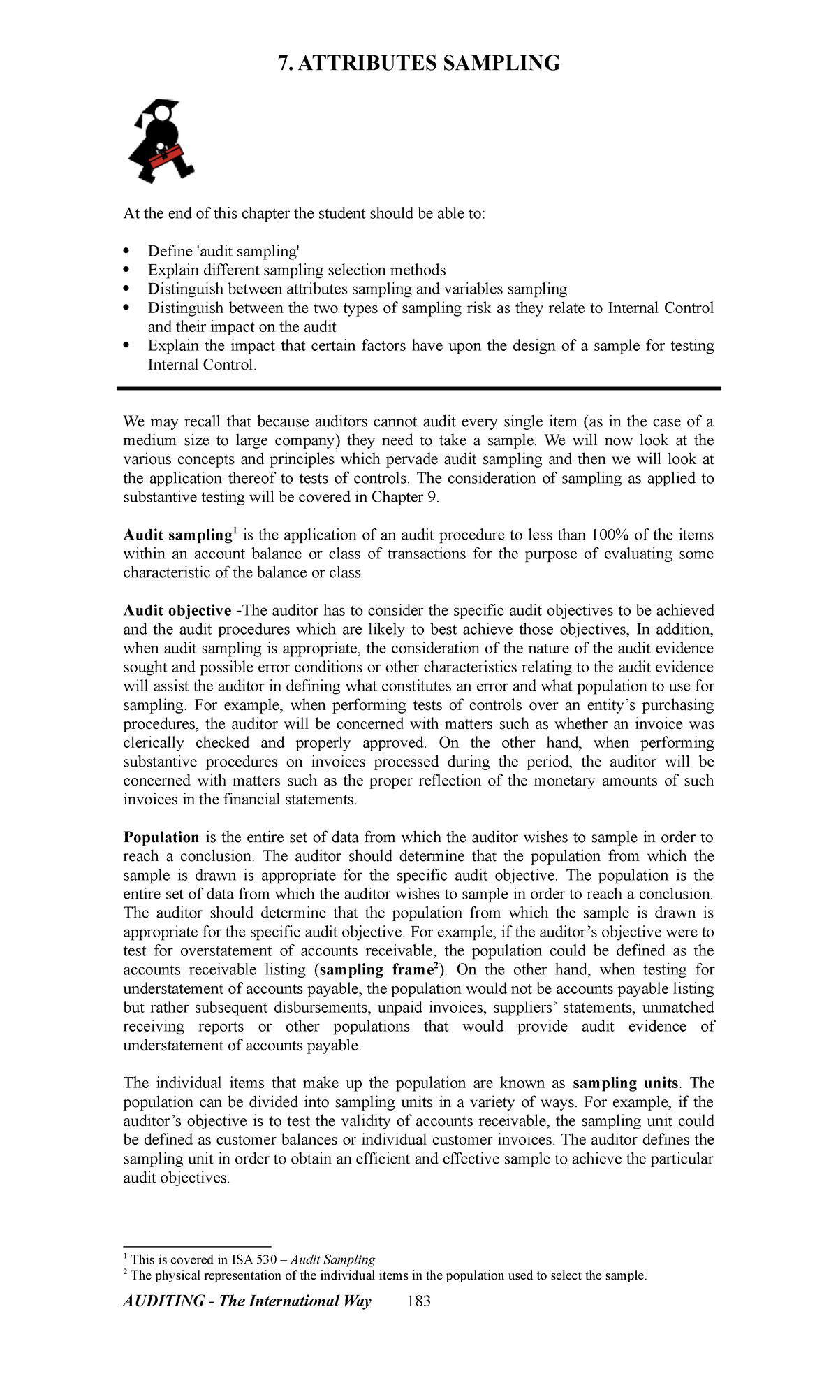 Attributes Sampling - notes - At the end of this chapter the student ...