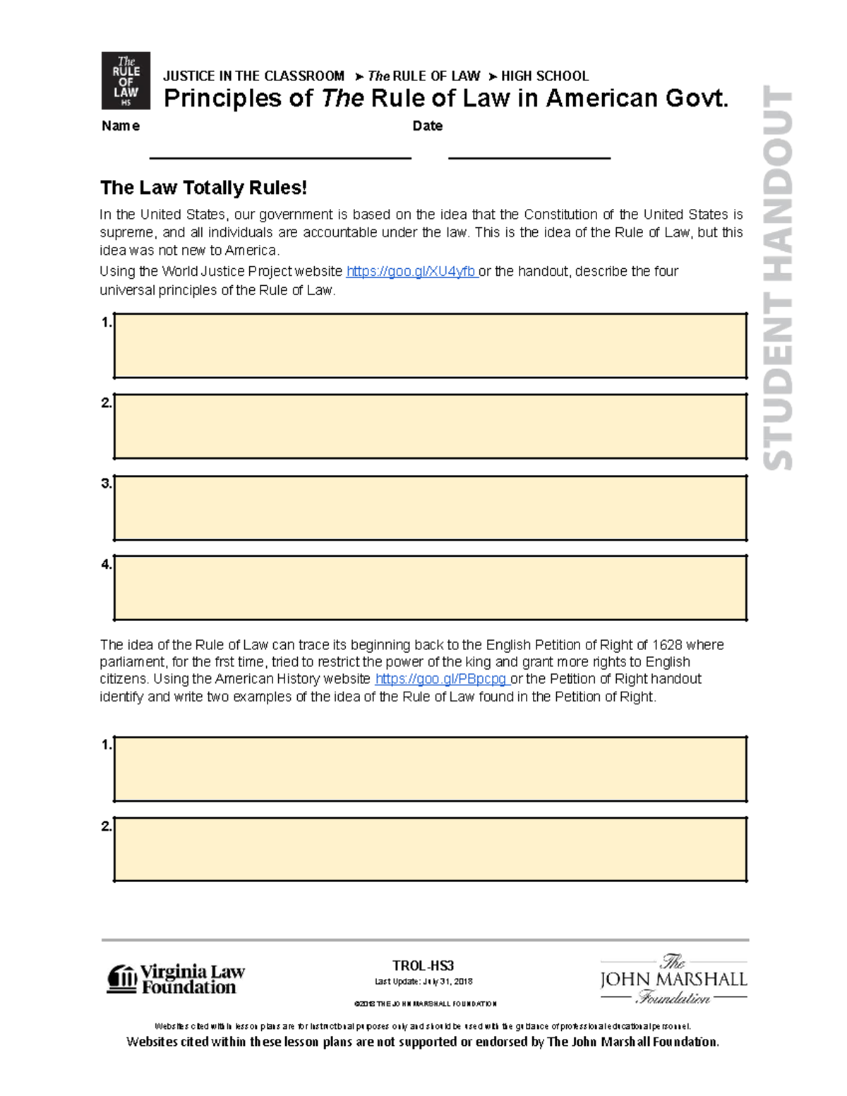 3sw4de5fr6gt7hy8uj - Good work - JUSTICE IN THE CLASSROOM The RULE OF ...
