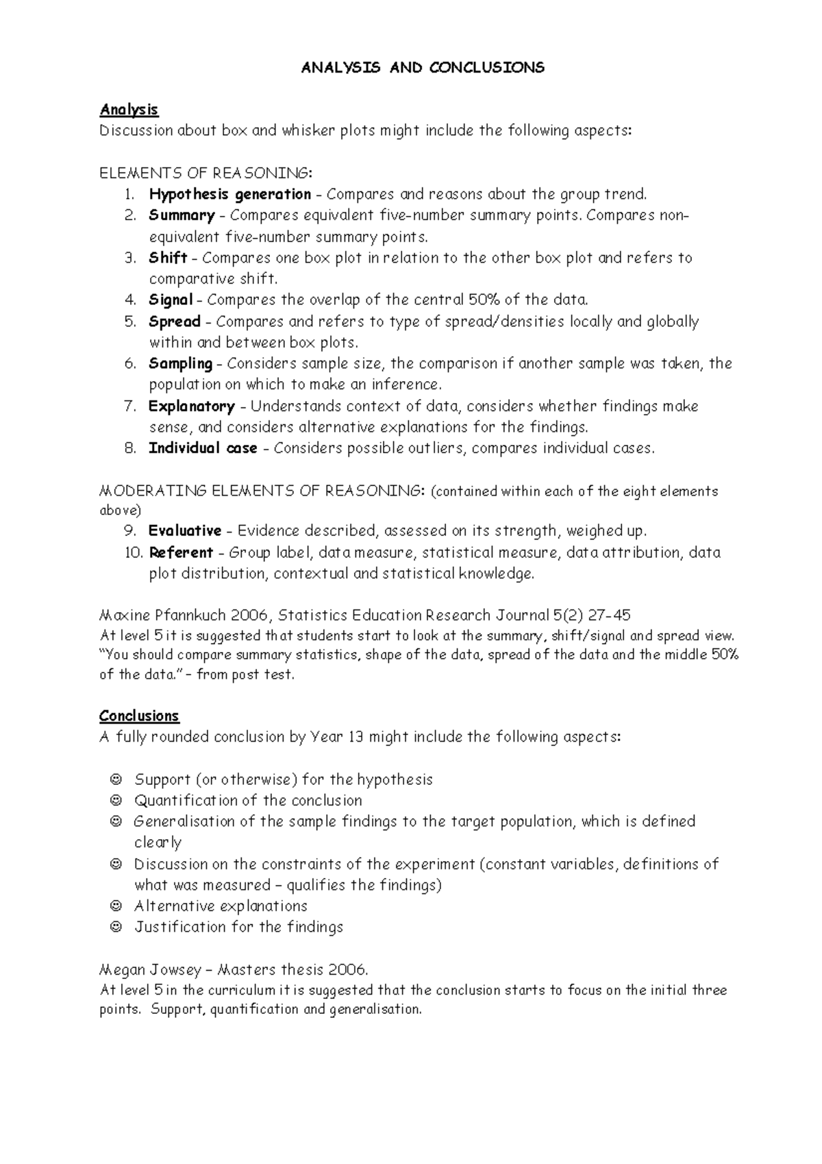 Analysis-and-conclusions - ANALYSIS AND CONCLUSIONS Analysis Discussion ...