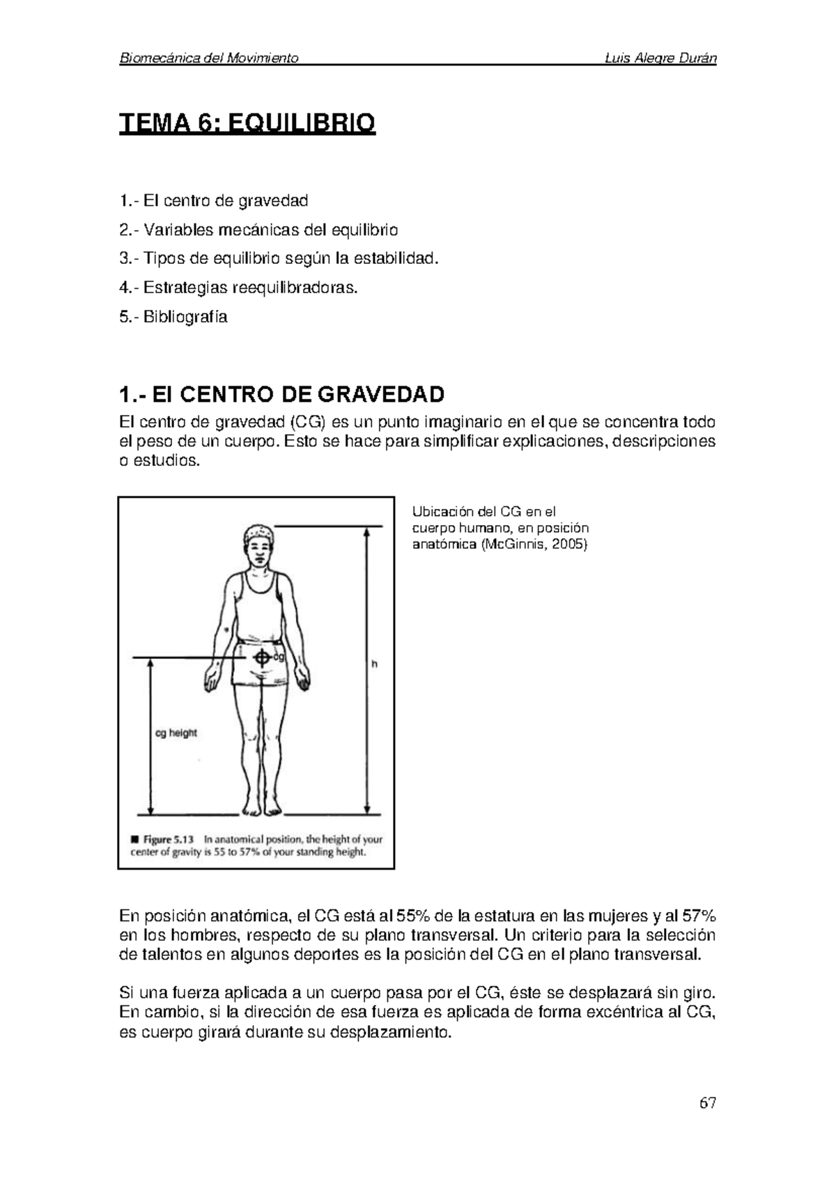 TEMA 6 Equilibrio - Biología y Geología - Edit - Ubicación del CG en el ...