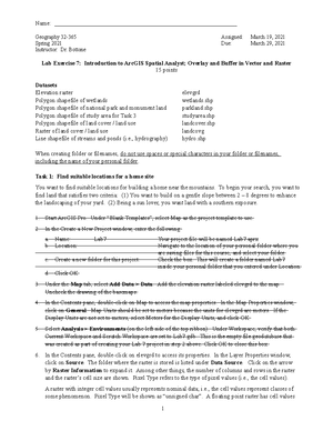 Lab 1 instructions - professors name is Ethan Bottone - Name: - Studocu