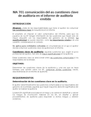 NIA 706 - Resumen de la norma internacional de auditoría - NIA 706 ...