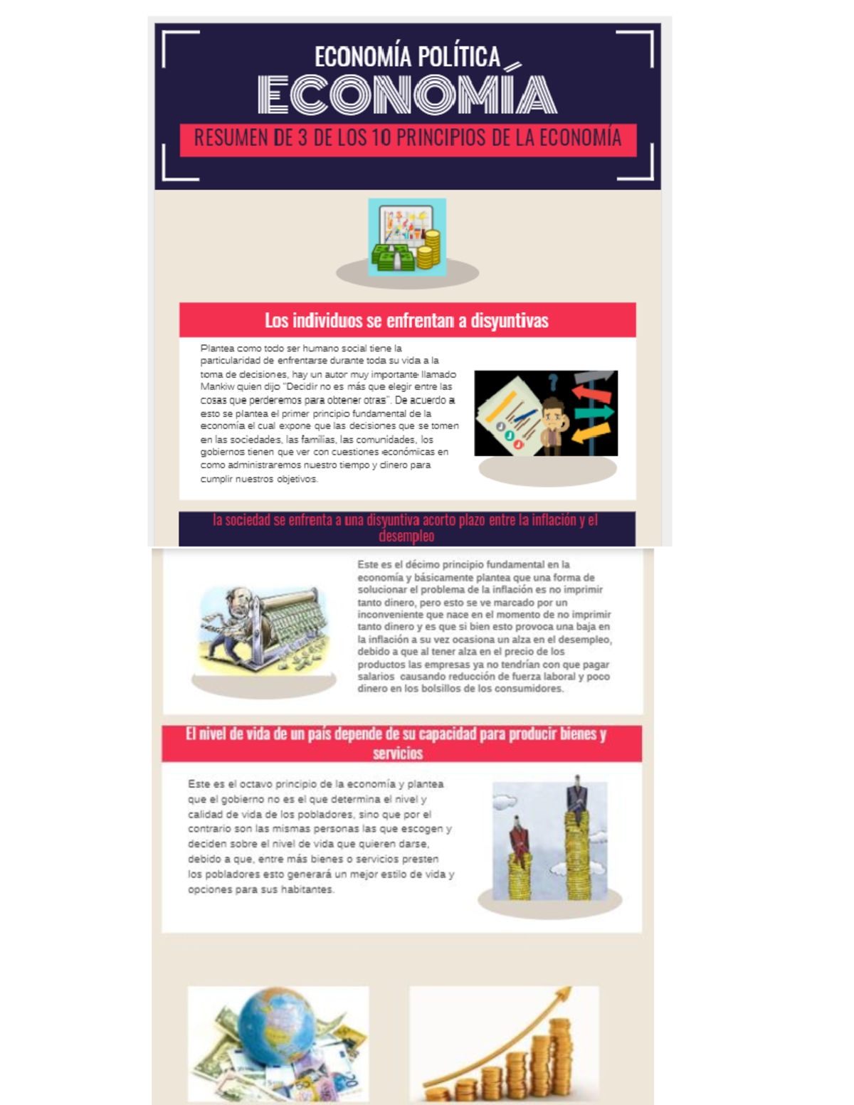 Infografia Economía infografía curso - Economia - Studocu