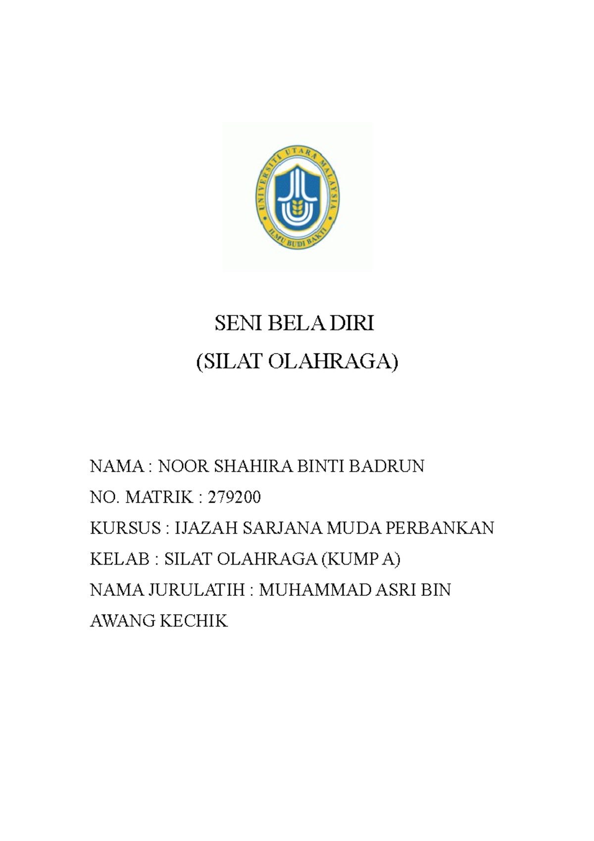 Assignment ko k silat olahraga - SENI BELA DIRI (SILAT OLAHRAGA) NAMA ...