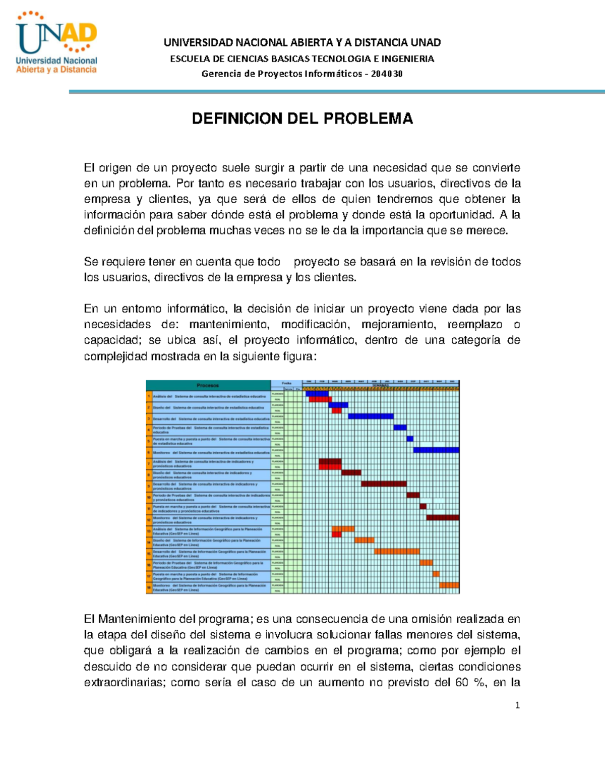 Definición del Problema - Warning: TT: undefined function: 22 ESCUELA DE CIENCIAS BASICAS ...