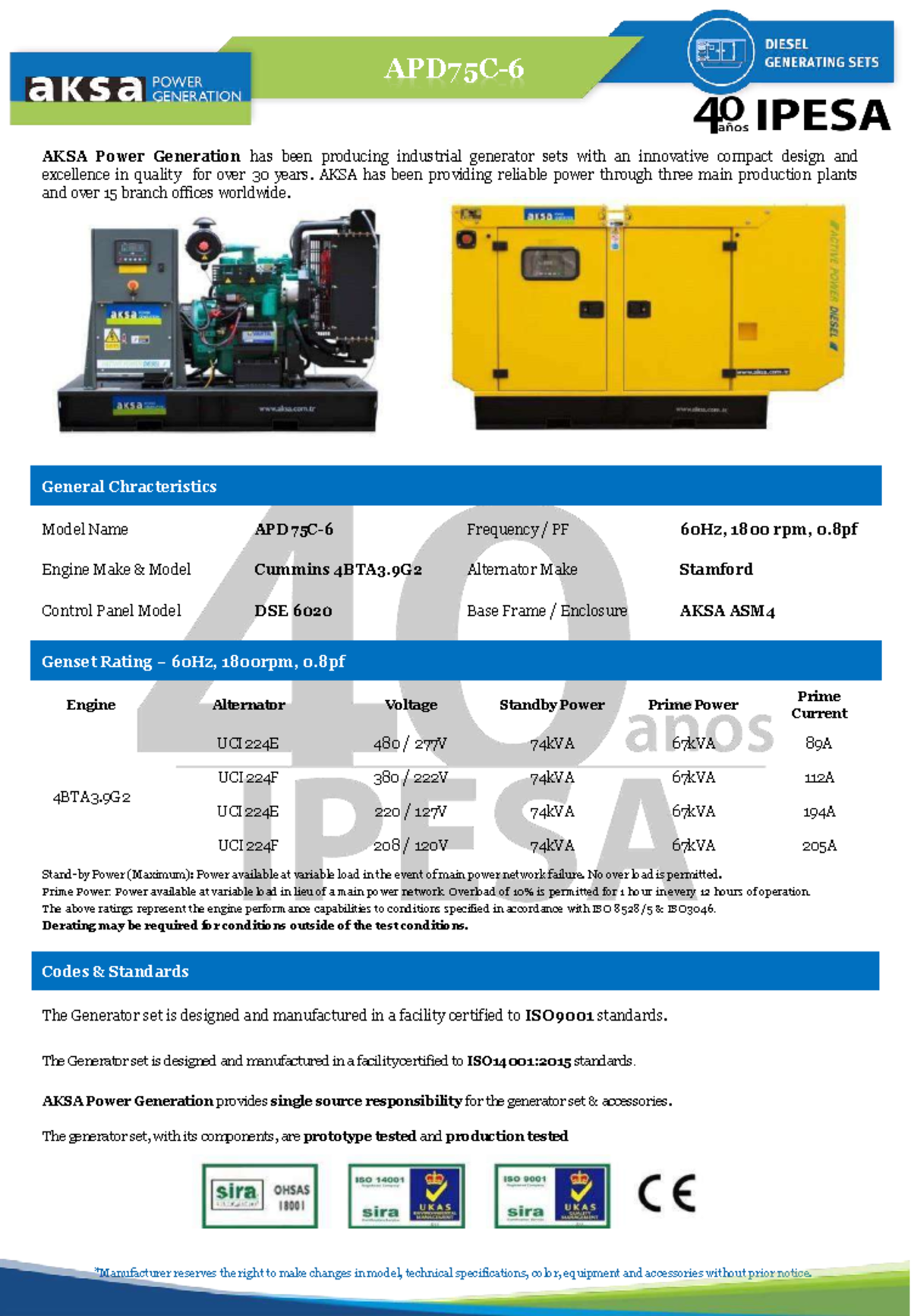AK55CUST - Instrucciones - AKSA Power Generation has been producing ...