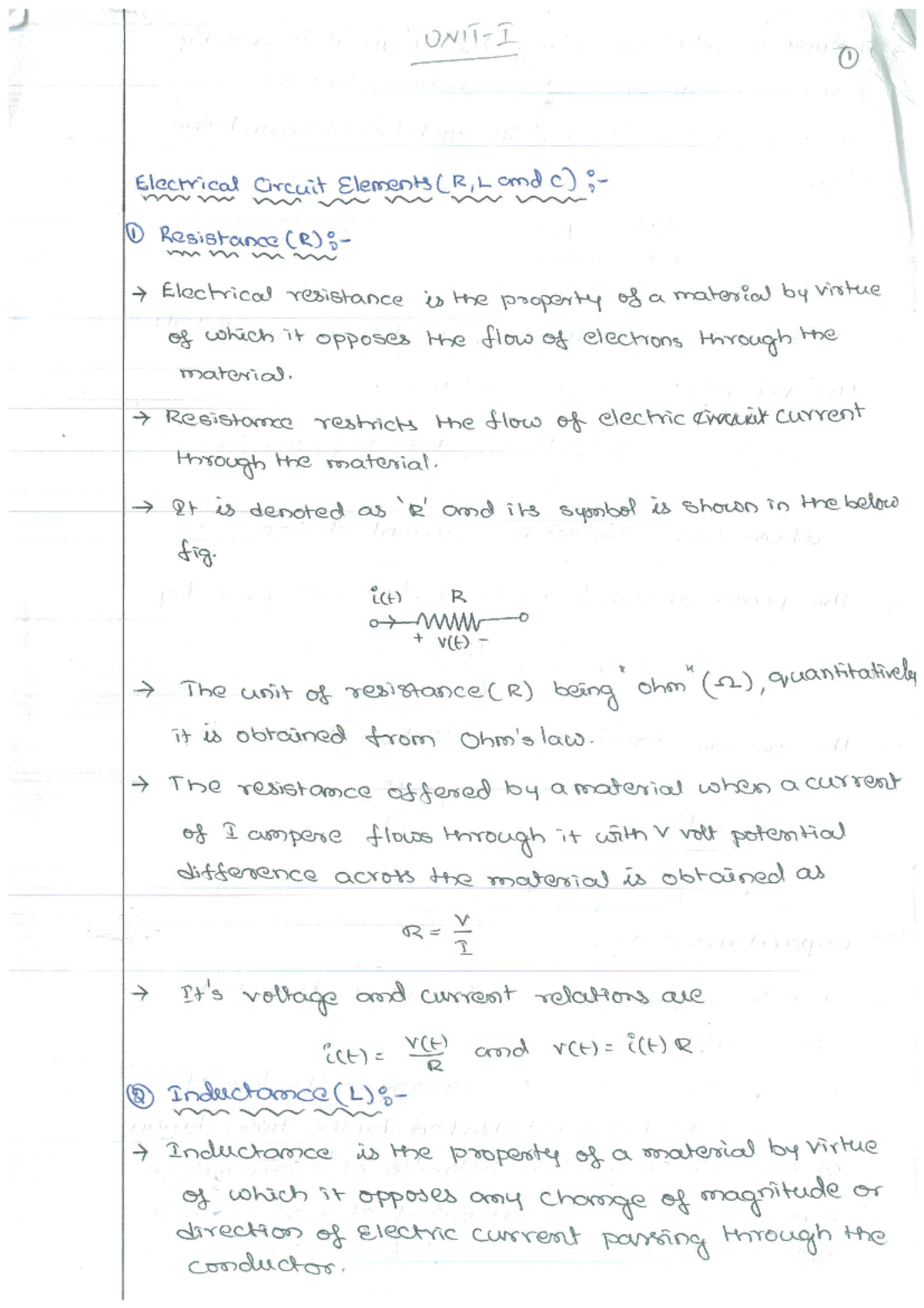 Unit-I DC Circuits - BEE notes - Ece - Studocu