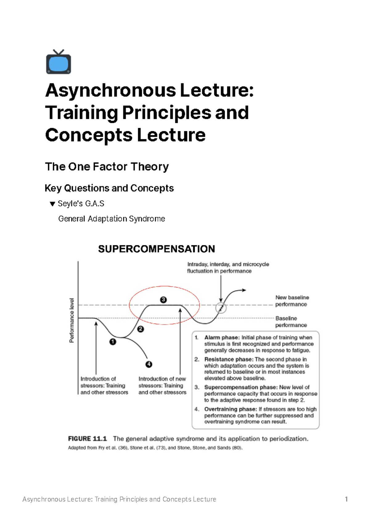 Asynchronous Lecture Training Principles and Concepts Lecture - A ...