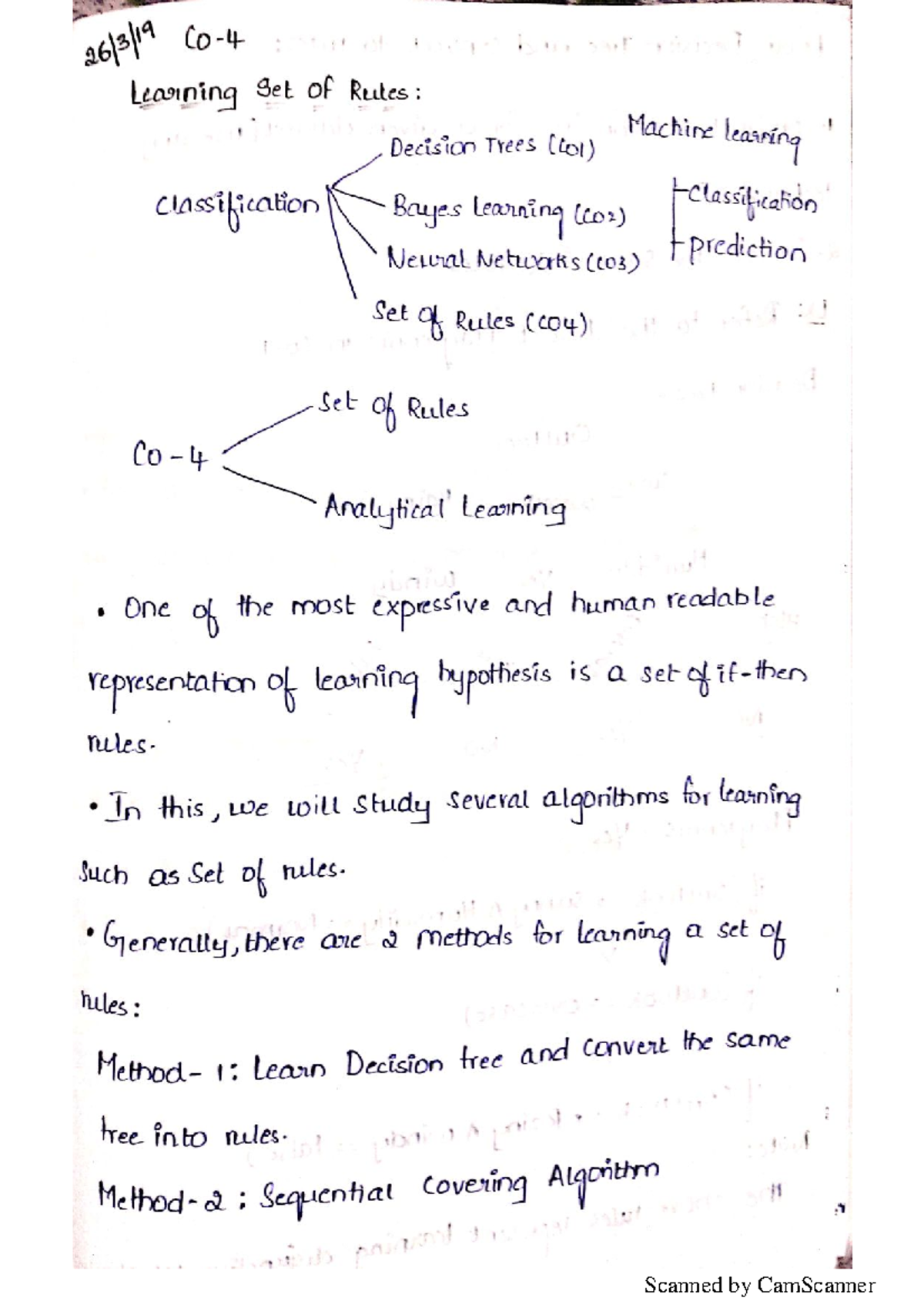 ML-CO4 - machine learning detail notes - Studocu