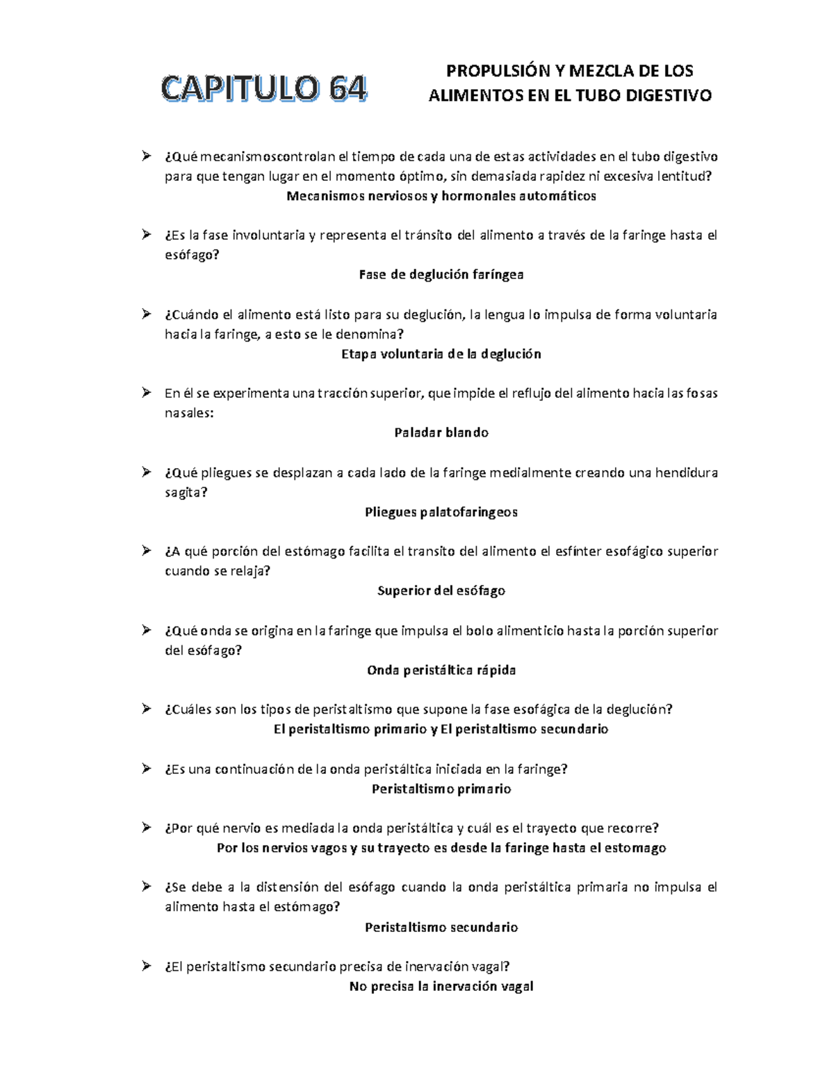 Capitulo 64 fisiologia de guyton - PROPULSIÓN Y MEZCLA DE LOS ALIMENTOS EN EL TUBO DIGESTIVO ...