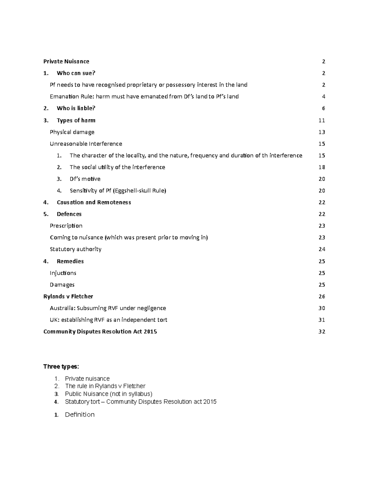 10. PN, RVF - These are my own summaries - use at your own discretion ...