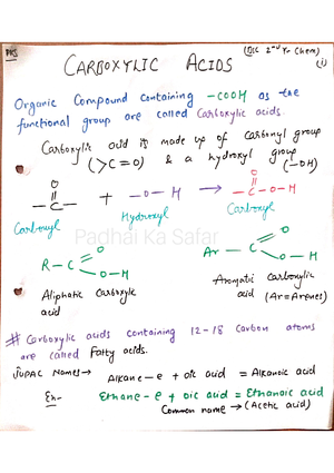 Alcohols Notes for B.Sc 2nd Year Organic Chemistry - Studocu