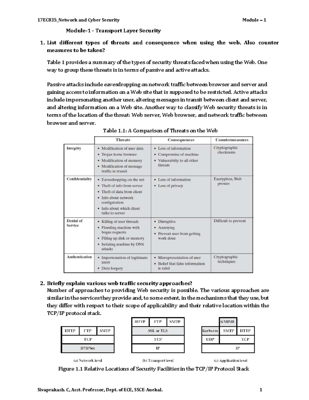 Mod 1 1 - NCS - 15EC835 - Module_1_Transport Layer Protocol - Module-1 ...