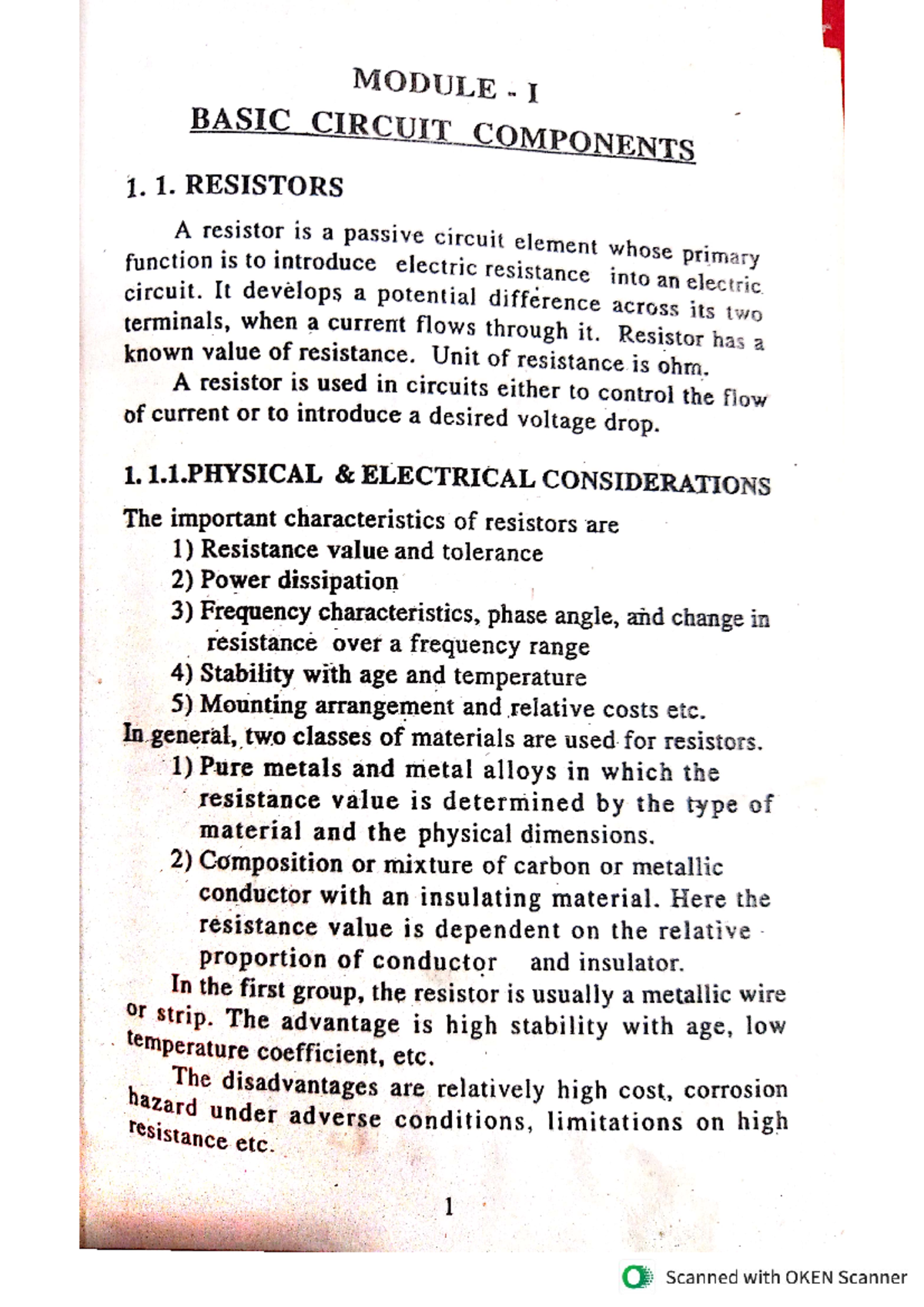 Bee 1 1 - Basic electronics engineering - B.tech Electronics and Communication - Studocu