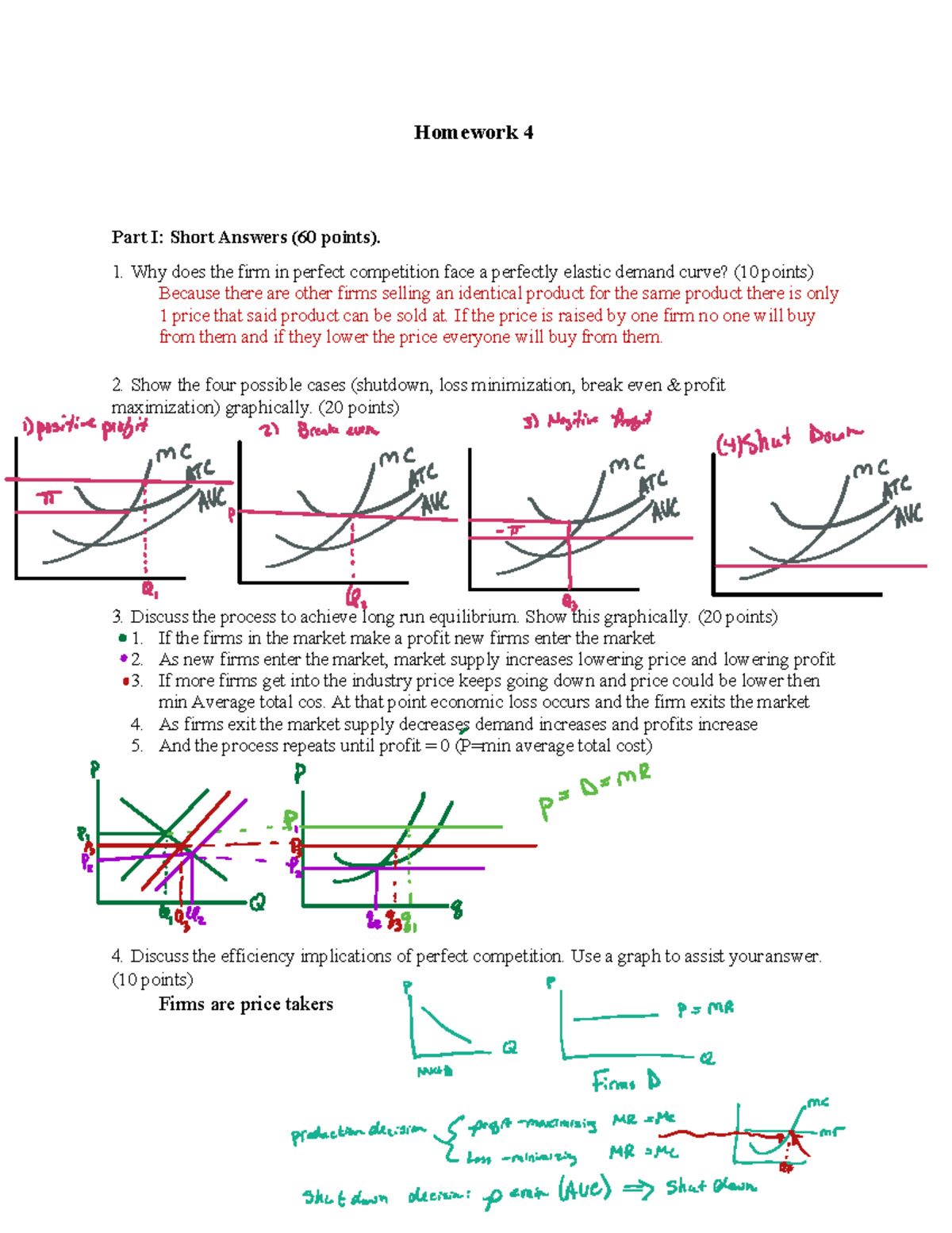 Homework 4 - Dr. Ye Wang - ####### Homework 4 Part I: Short Answers (60 ...