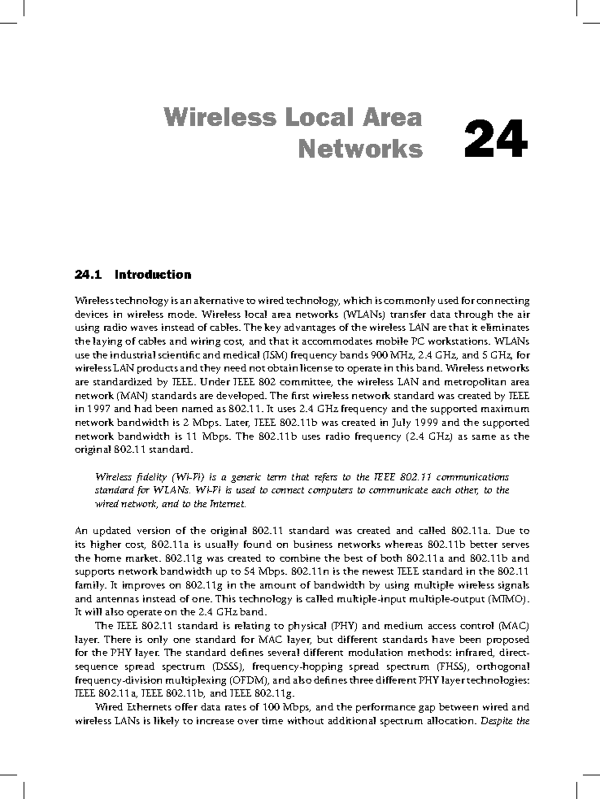 WCN UNIT-V - Wireless Local Area Networks 24 24 Introduction Wireless technology is an ...