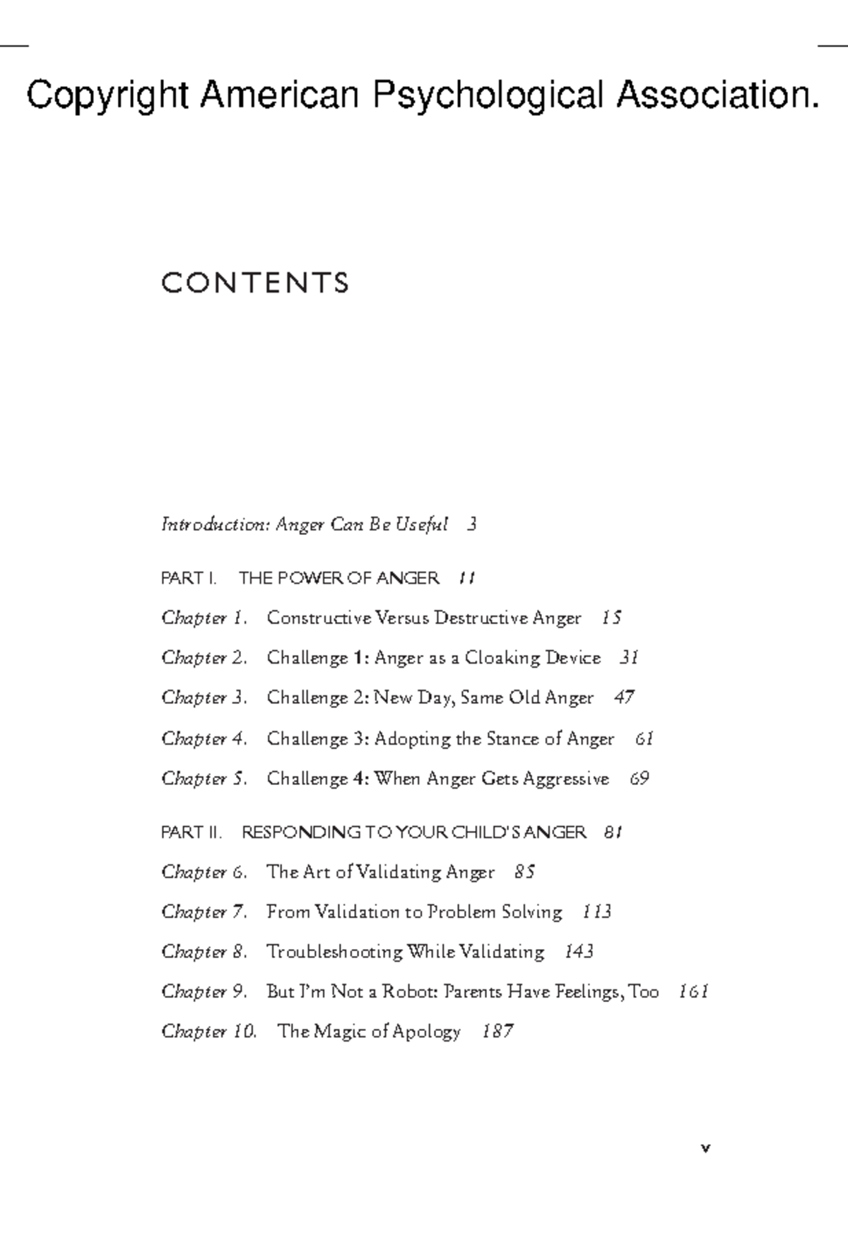 Anger management - vv v i Introduction: Anger Can Be Useful C O N T E N ...