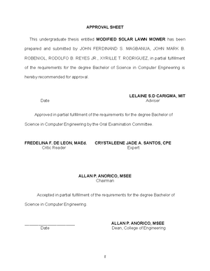 BOSH Registration Form - BS Computer Engineering - Studocu
