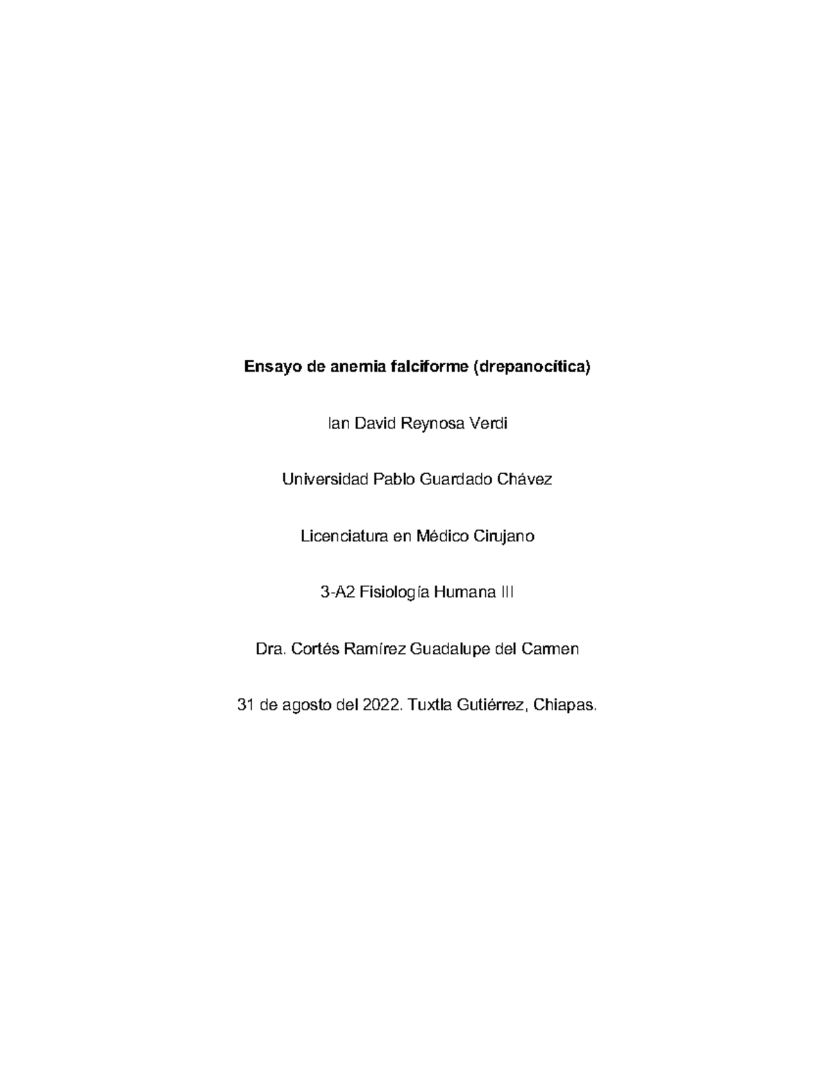 Ensayo anemia falciforme - Ensayo de anemia falciforme (drepanocítica ...