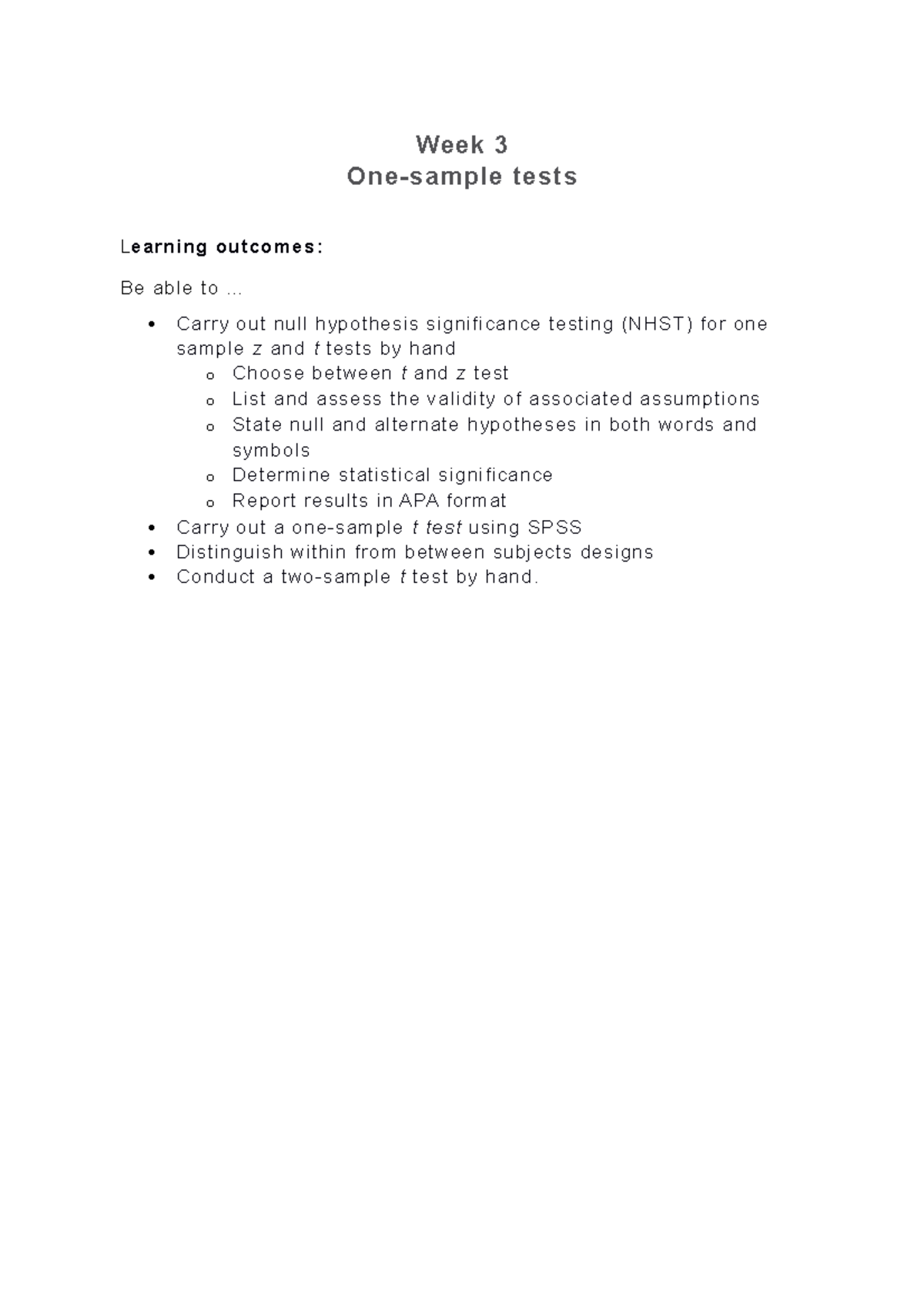 Week 3 workbook with answers - PSYC250 - UOW - Studocu