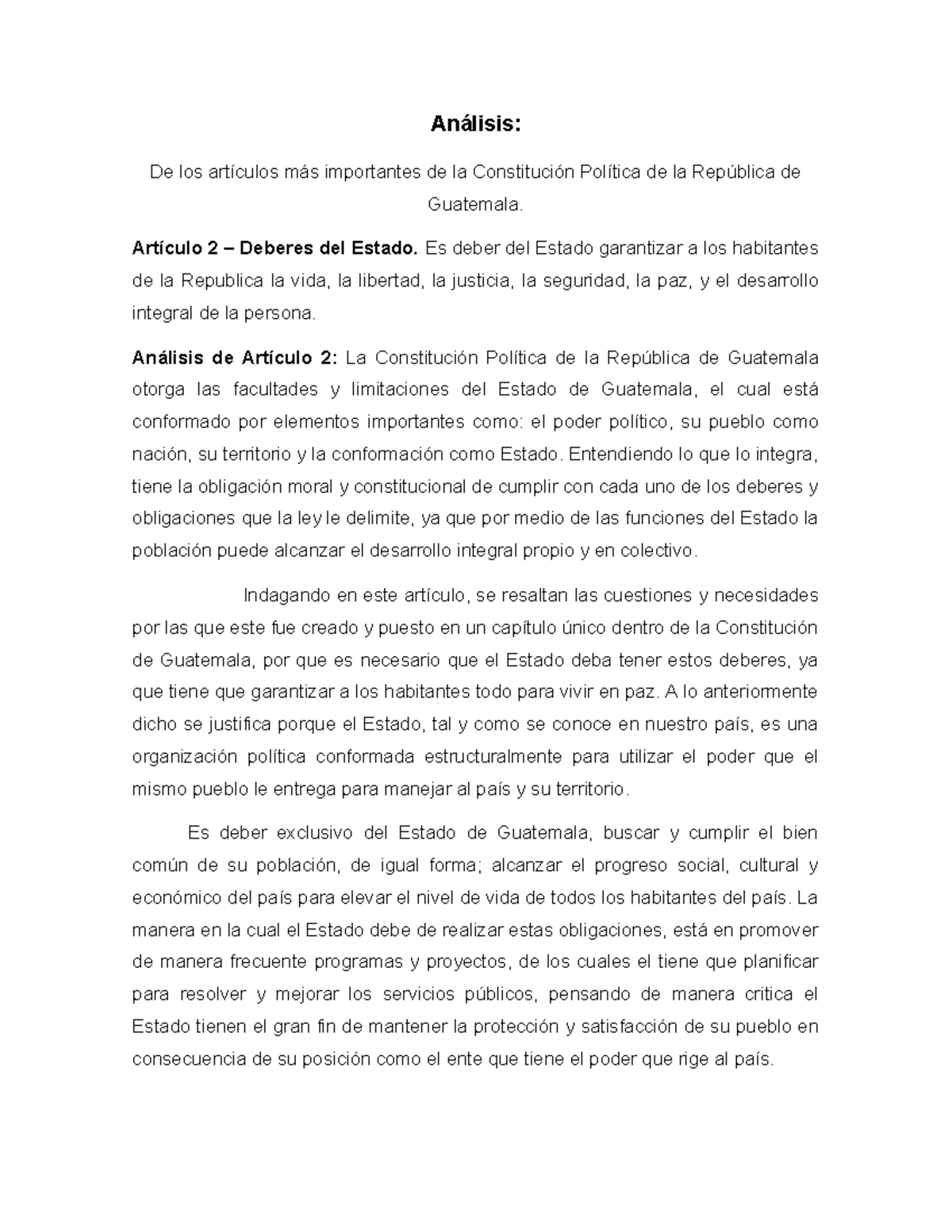 Analisis DE Artículos DE Edwin Uriel Rojas Batres - Análisis: De los ...