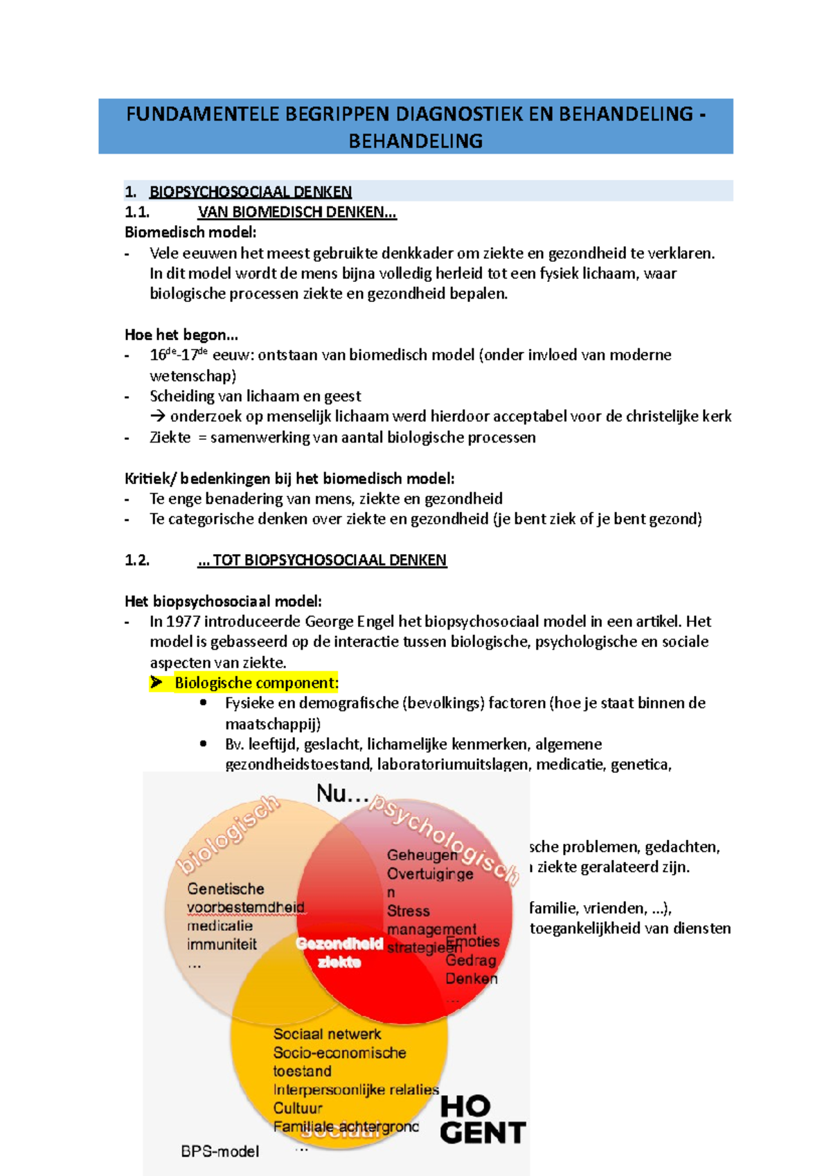 Samenvatting behandeling - FUNDAMENTELE BEGRIPPEN DIAGNOSTIEK EN ...