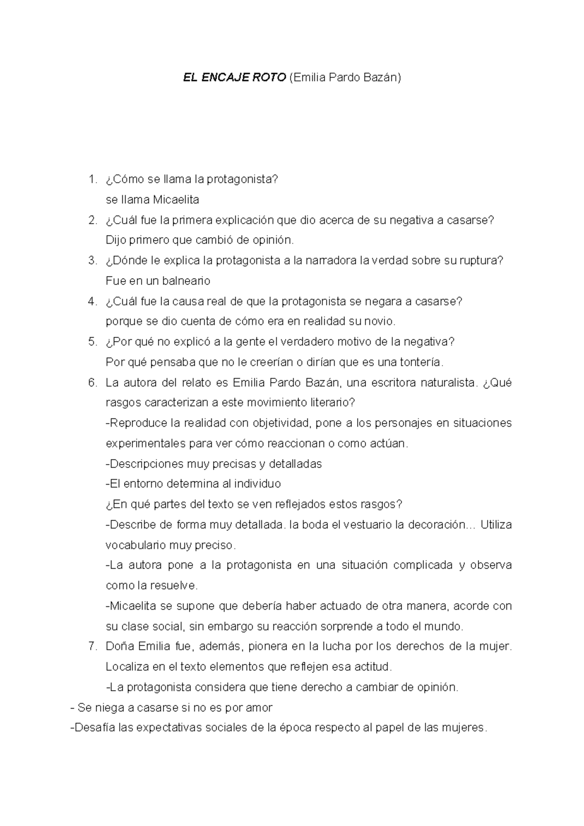 Alvarez Camila - EL Encaje ROTO - actividades - EL ENCAJE ROTO (Emilia ...