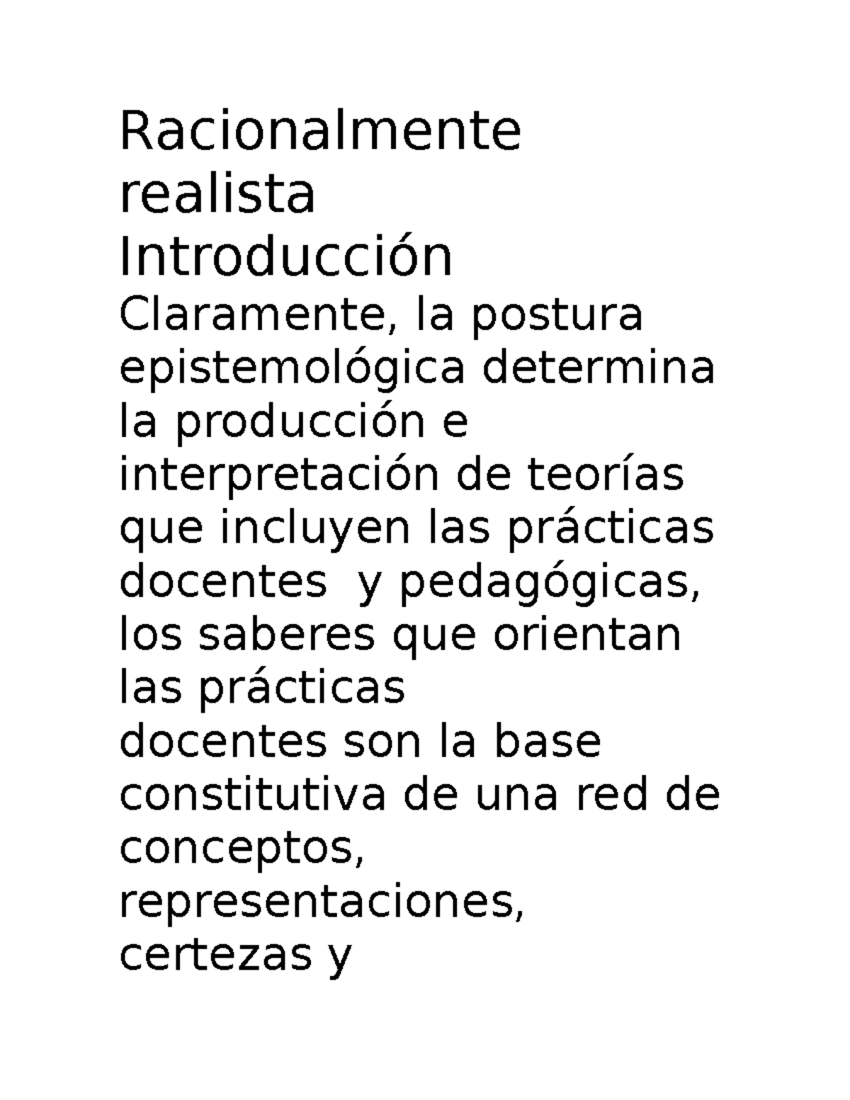 Racionalmente realista. actividad 1 - Racionalmente realista ...